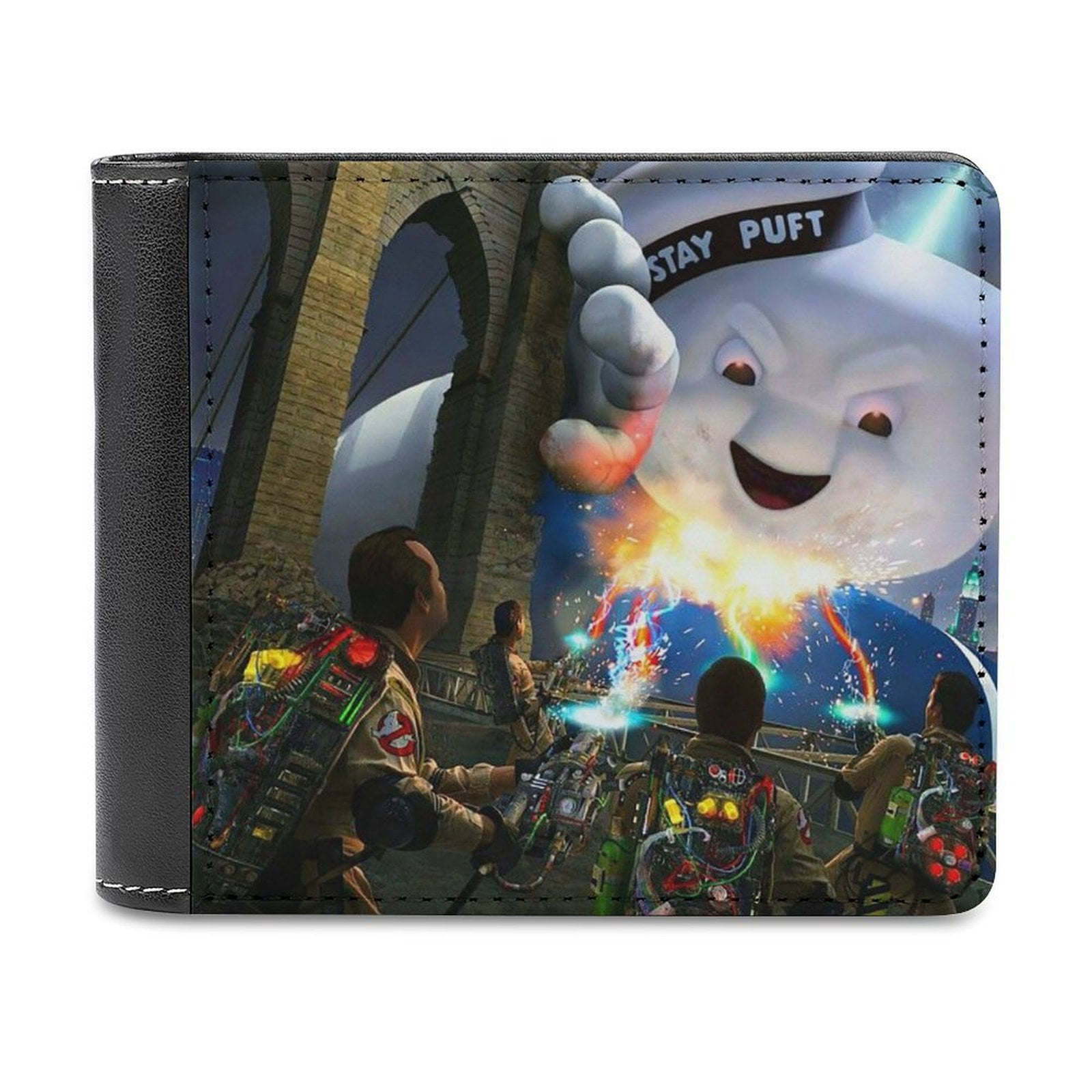 Ghostbusters Mens Wallet Genuine Leather Bifold Extra Capacity Bifold ...