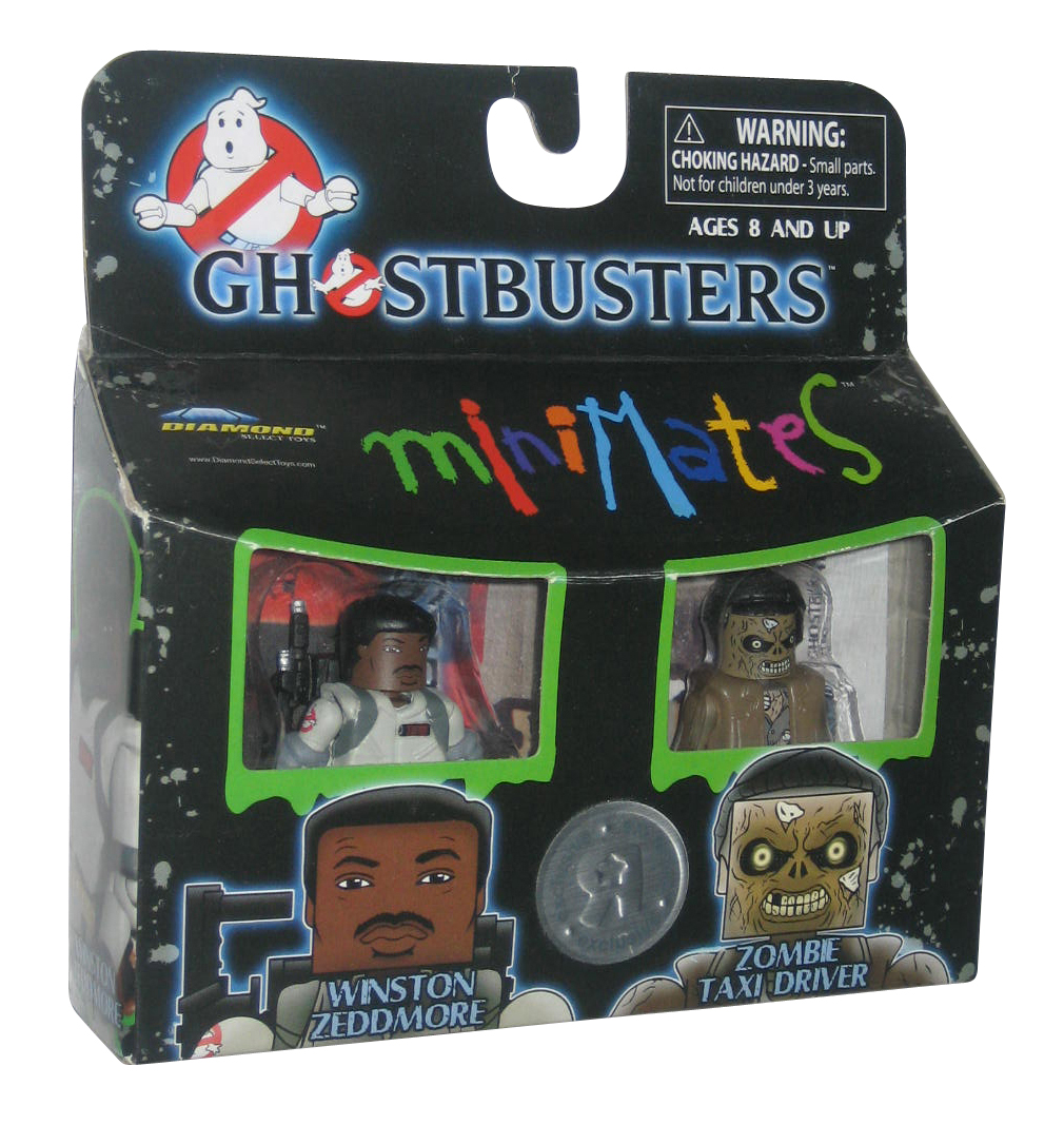 Ghostbusters Minimates (2009) Winston Zeddmore & Zombie Taxi Driver ...