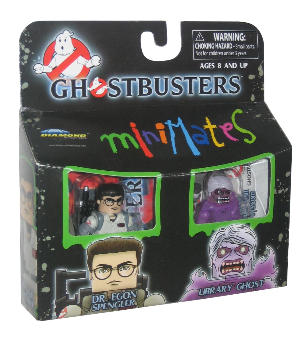 Ghostbusters Minimates Dr. Egon Spengler & Library Ghost Figure Set ...