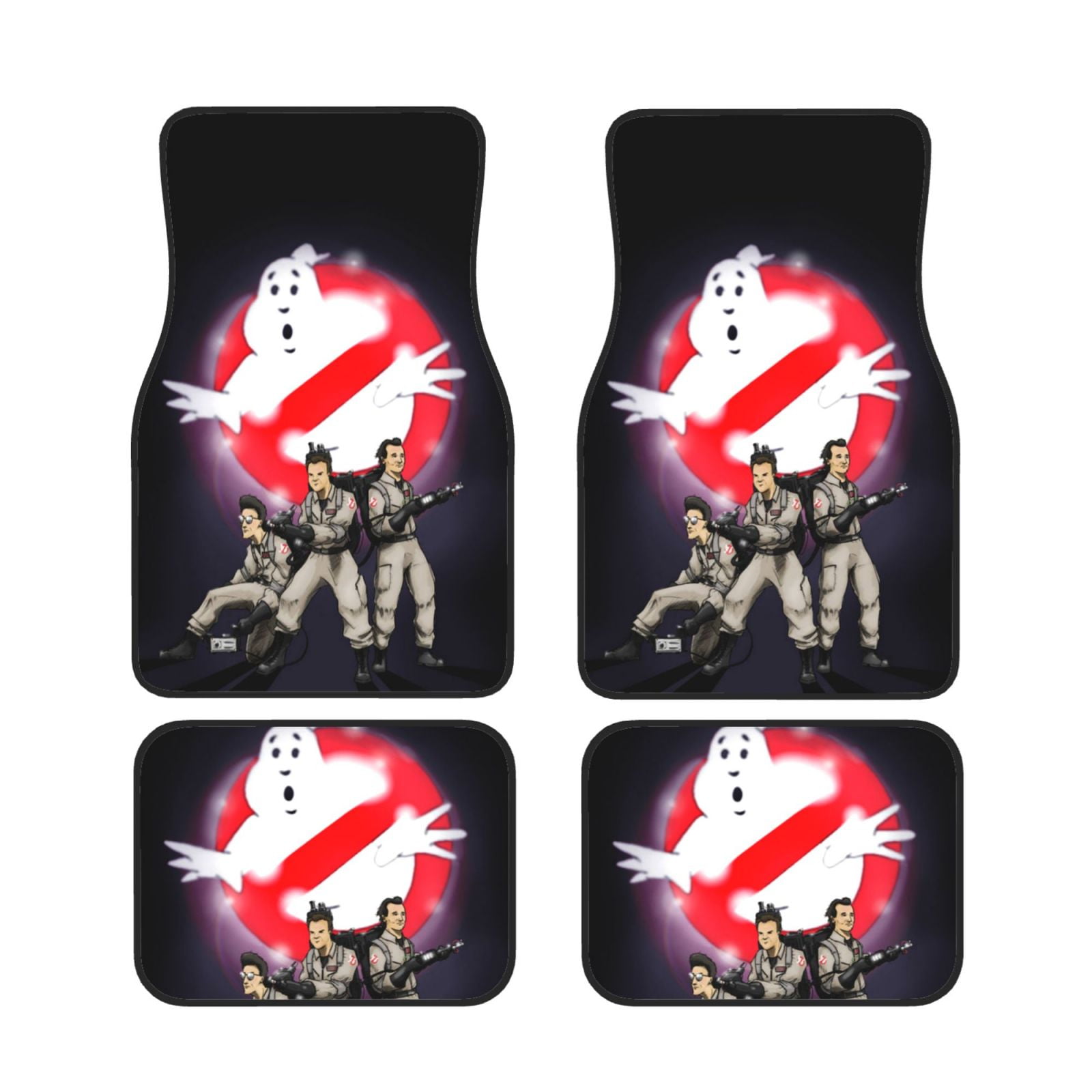 Ghostbusters Movie Car Floor Mats 4-Piece Full Set Front Rear Auto Foot ...