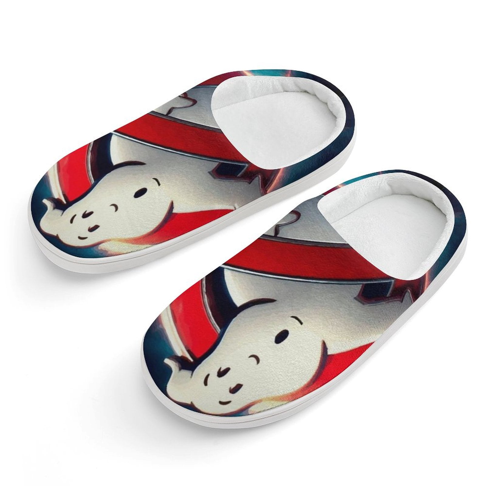Ghostbusters Movie Logo Kid's Cotton Slippers Winter Warm Soft Plush ...