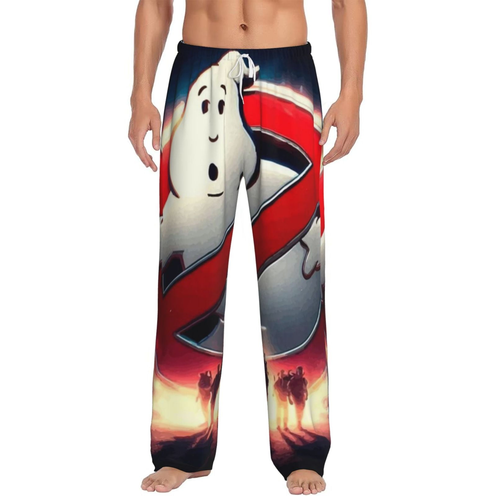 Ghostbusters Movie Logo Men's Pajama Pants With Pockets Lounge Fashion ...