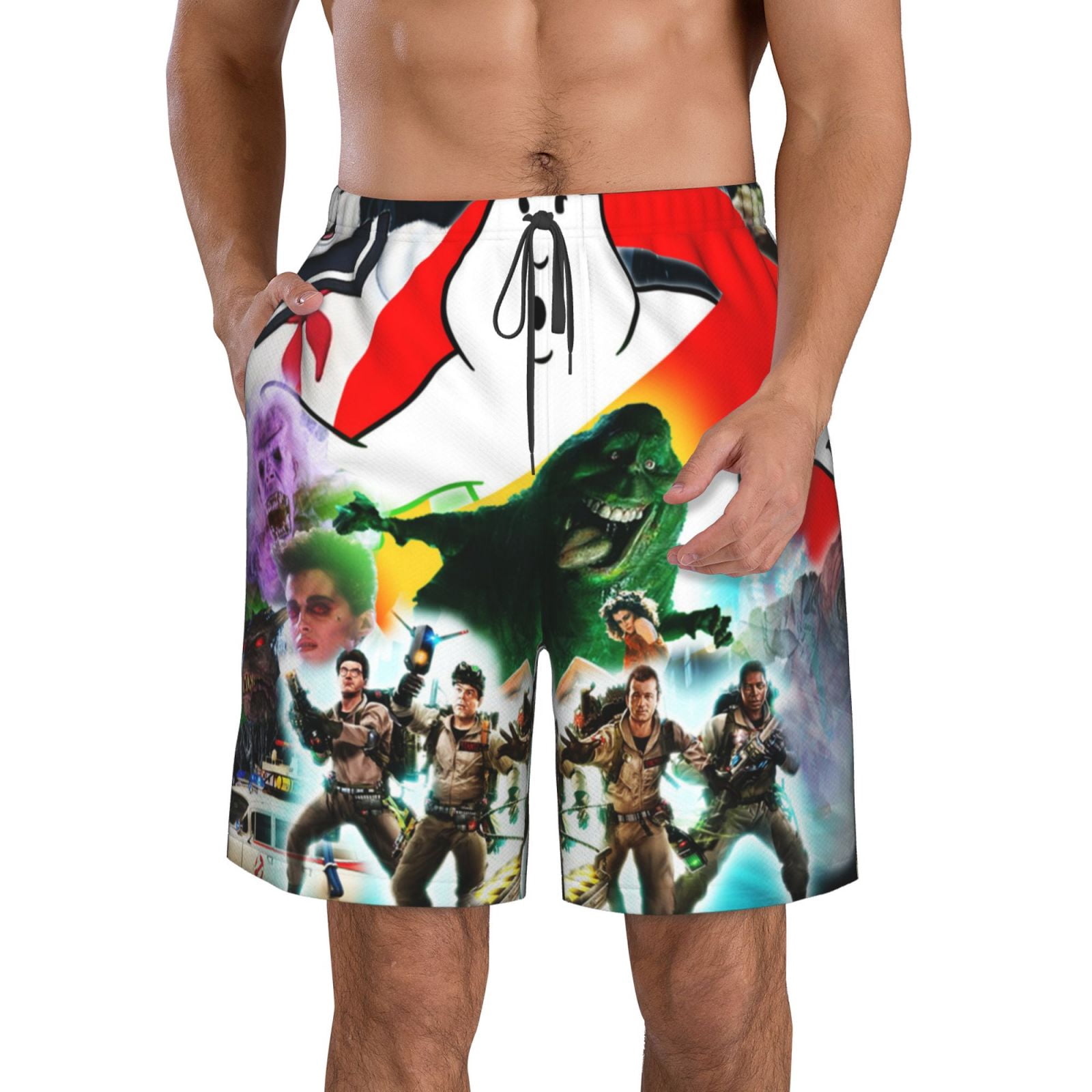 Ghostbusters-Movie Men's Beach Shorts Swim Trunks Casual Quick Dry ...