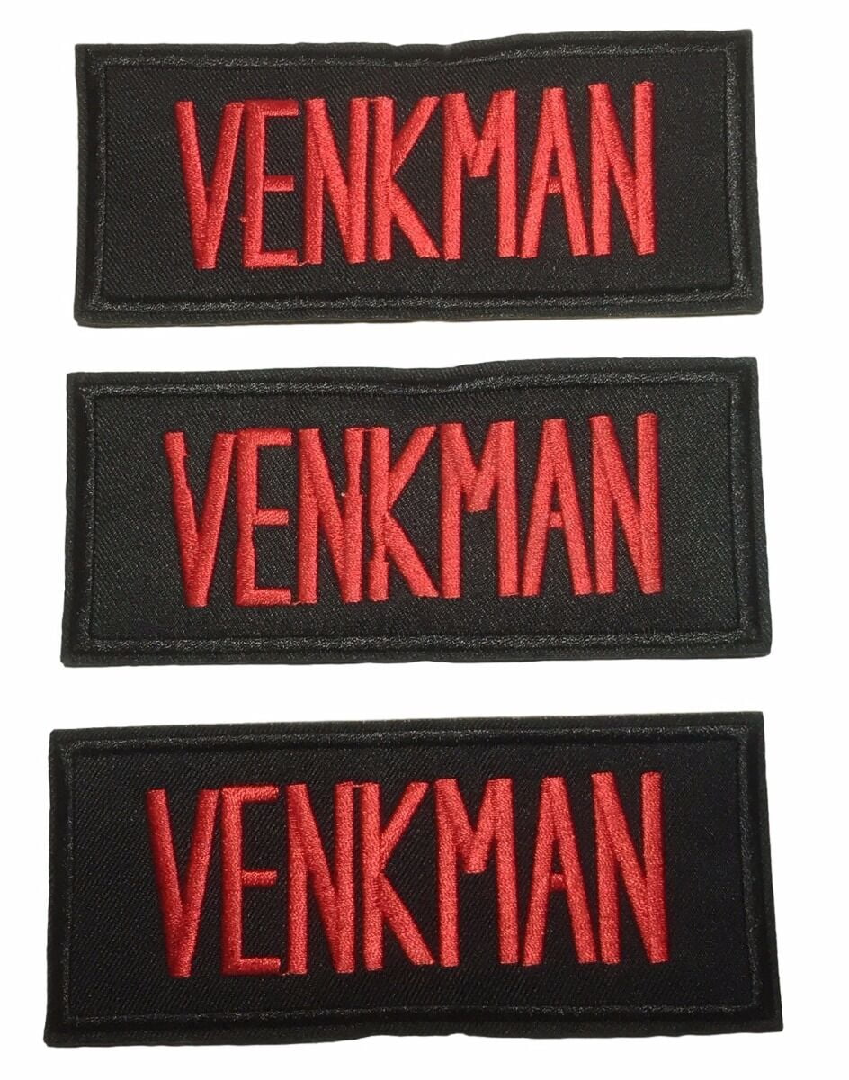 Ghostbusters Movie Venkman Name Tag Embroidered Patch Set of 3 Patches ...