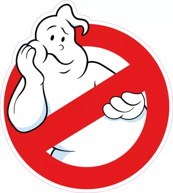 Ghostbusters (No Bored Ghost, Happy Only Logo) Sticker Window Decal ...