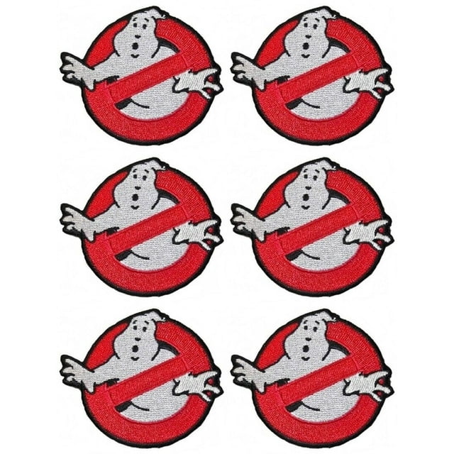 Ghostbusters No Ghost Logo 2.75 Inches Tall Embroidered Patch Set of 6 ...