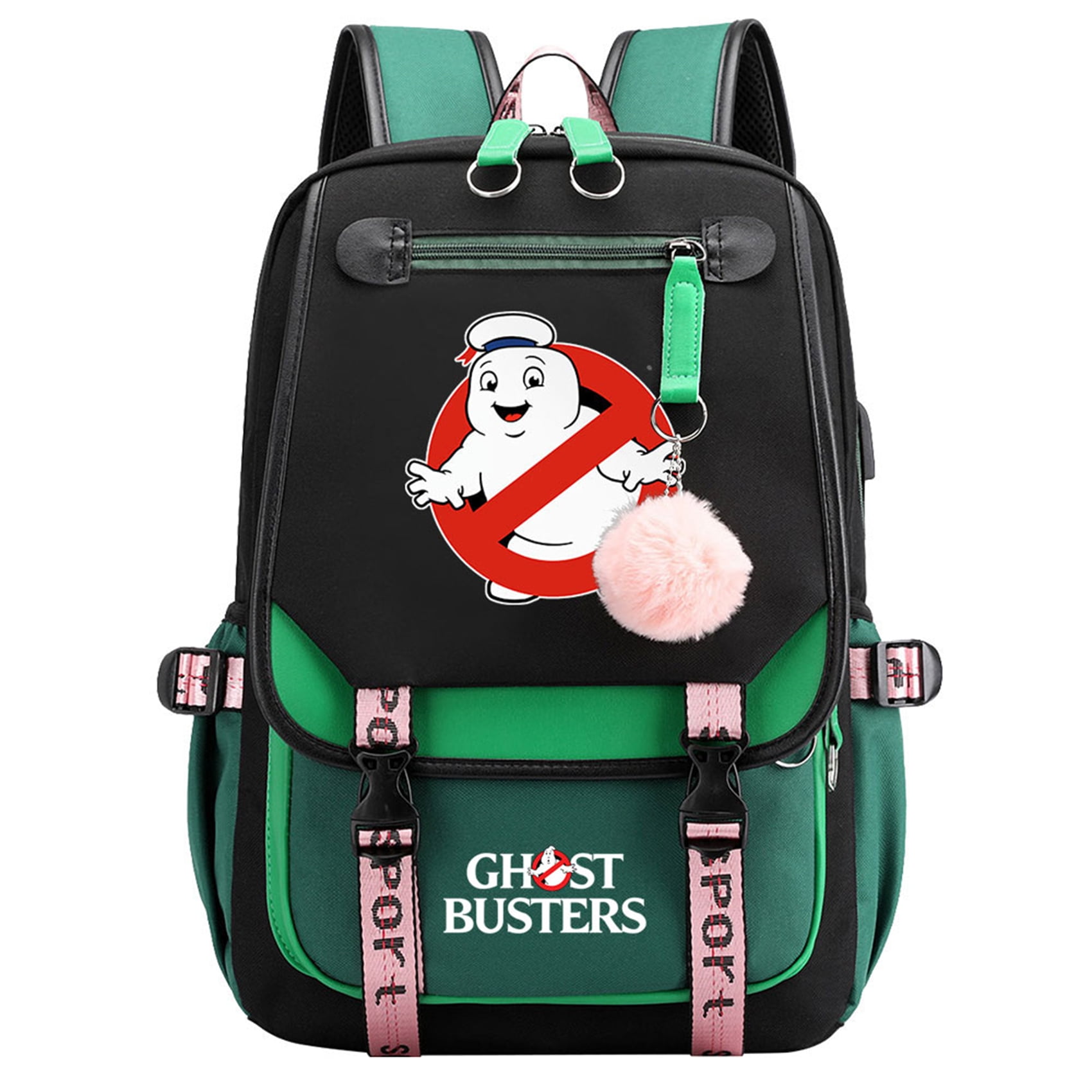 Ghostbusters Novelty Daypack Durable Laptop Computer Rucksack-Back to School Canvas Book Bag ...