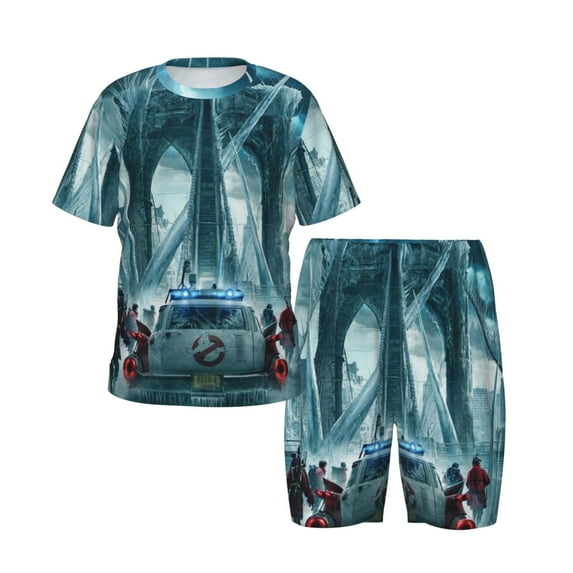 Ghostbusters Pajamas Summer Short Sleeve Pajamas Shorts Set 2 Piece ...