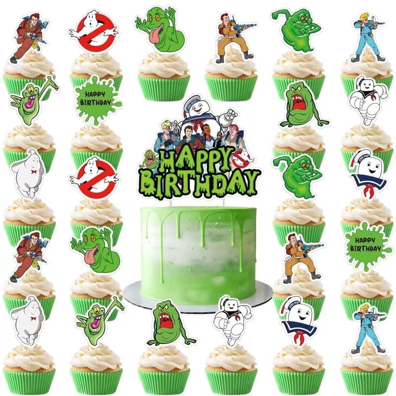 Ghostbusters Party Decoratiom, 50 pcs Cake Decoration Ghostbusters ...