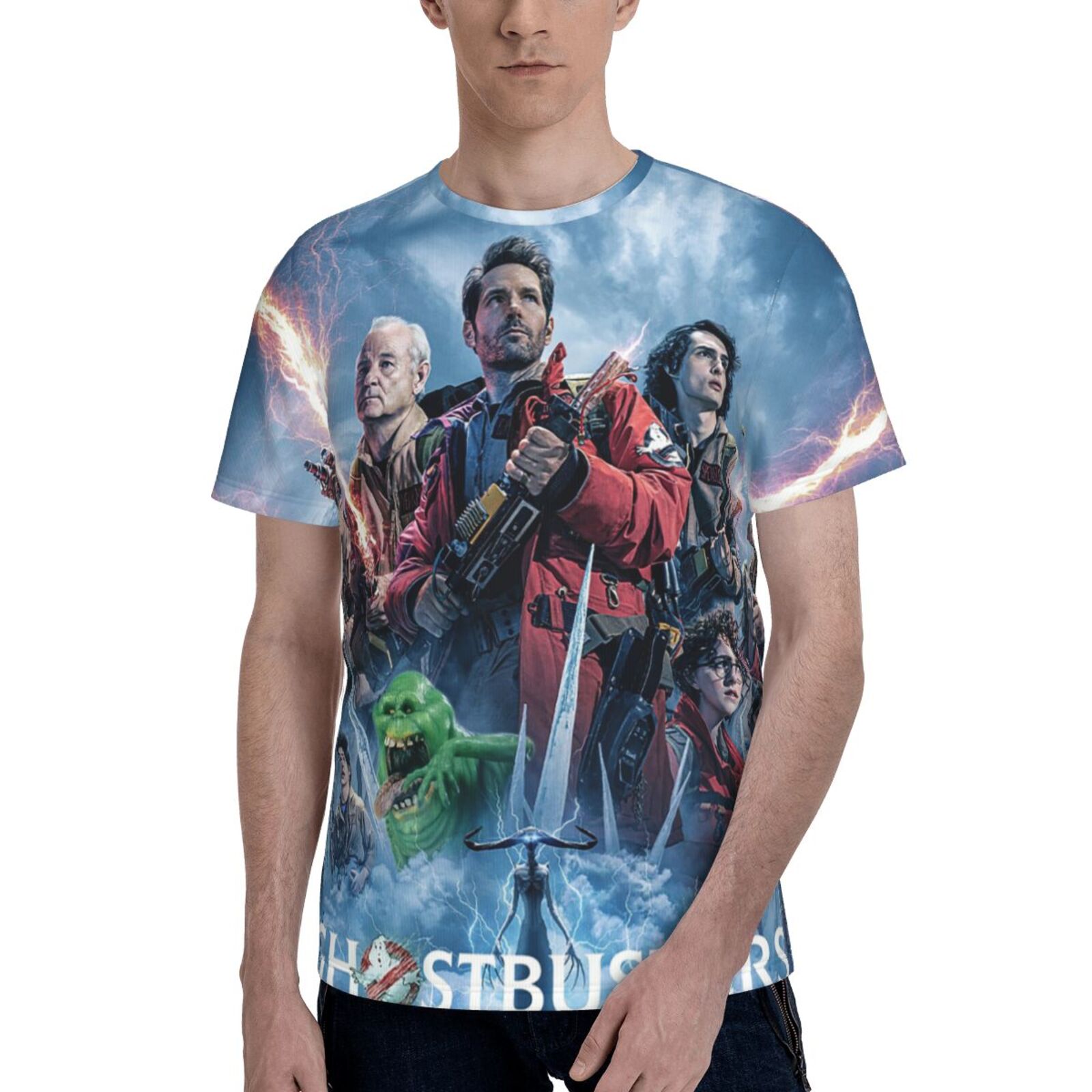 Ghostbusters Shirt 3d Printed T Shirt Crewneck Short Sleeve Top Tees ...
