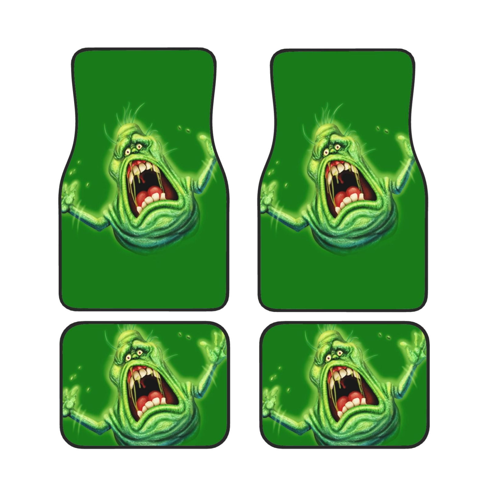 Ghostbusters Slimer Car Floor Mats 4-Piece Full Set Front Rear Auto ...
