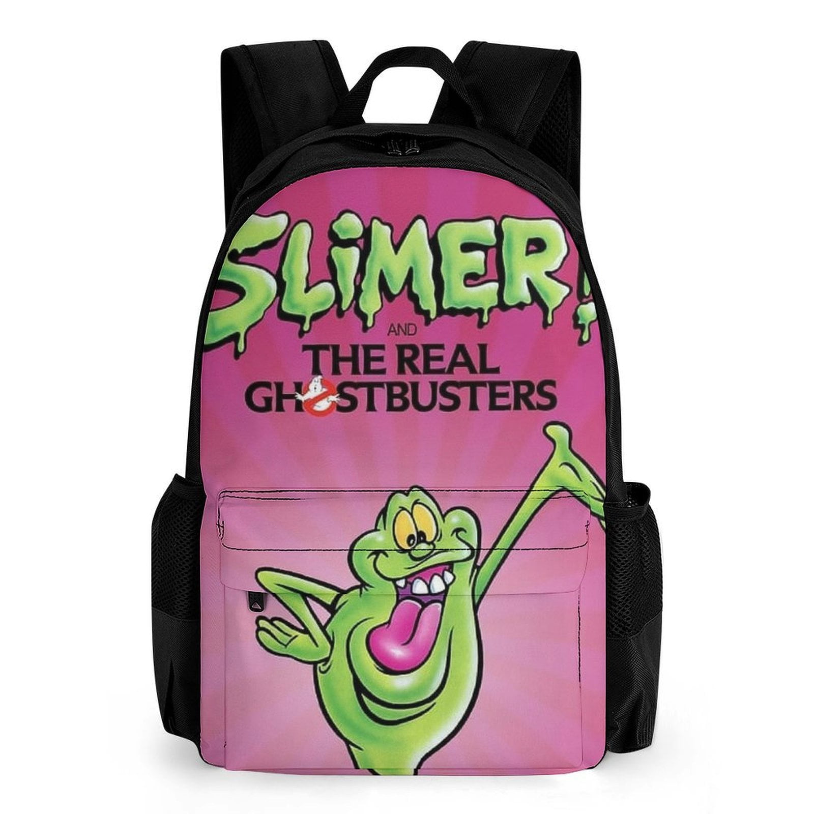 Ghostbusters Slimer Cartoon Backpack Student Satchel Schoolbag Bookbag ...
