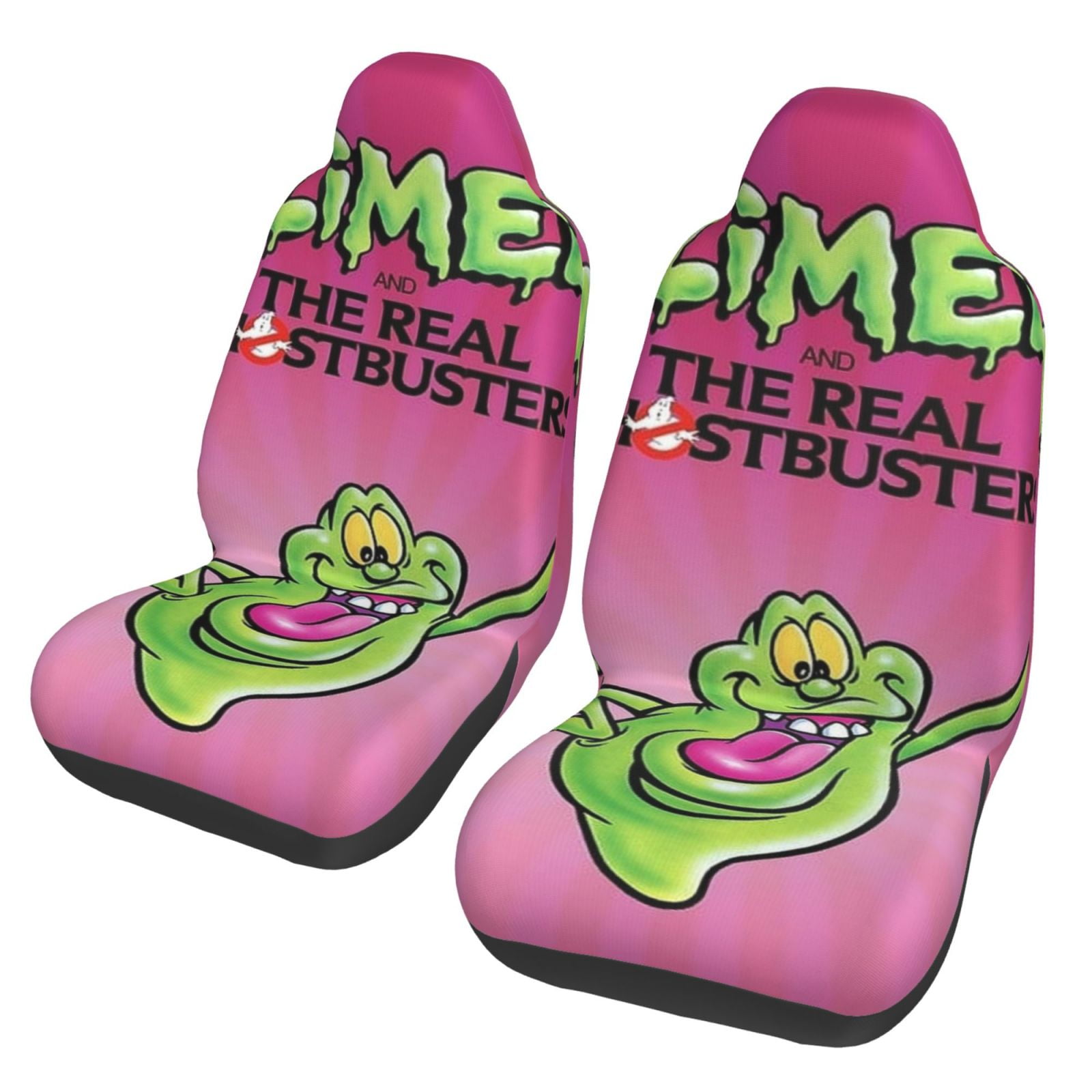 Ghostbusters Slimer Cartoon Car Seat Covers Accessories Vehicle Front ...