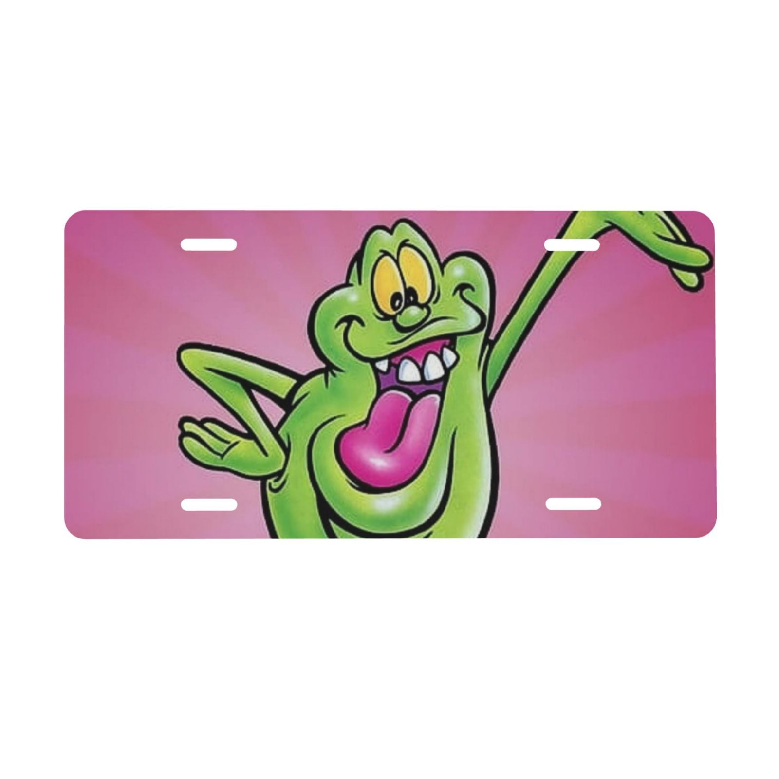 Ghostbusters Slimer Cartoon License Plate Cover Aluminum Novelty Vanity ...