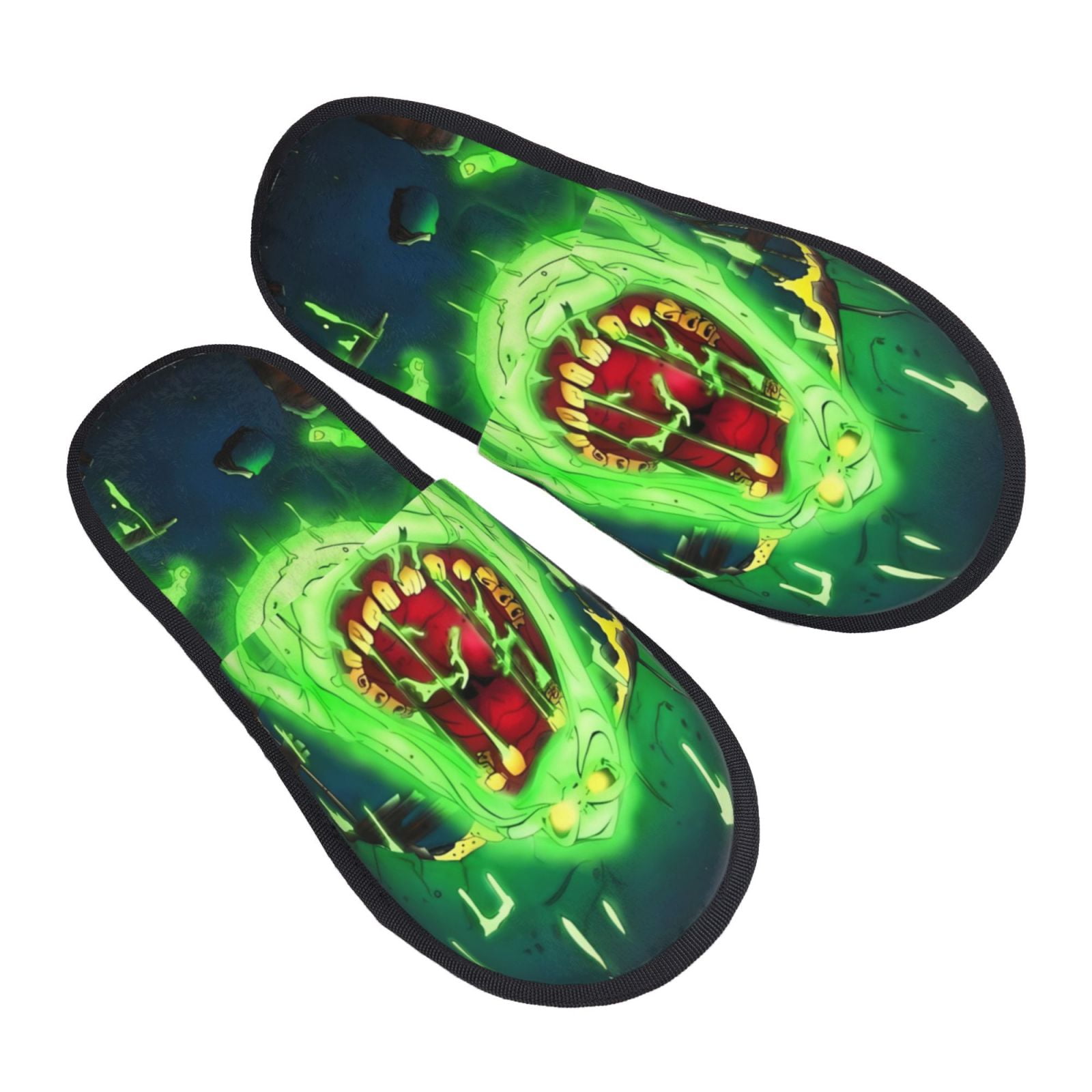 Ghostbusters Slimer Furry Slippers For Men Women Fuzzy House Slippers ...