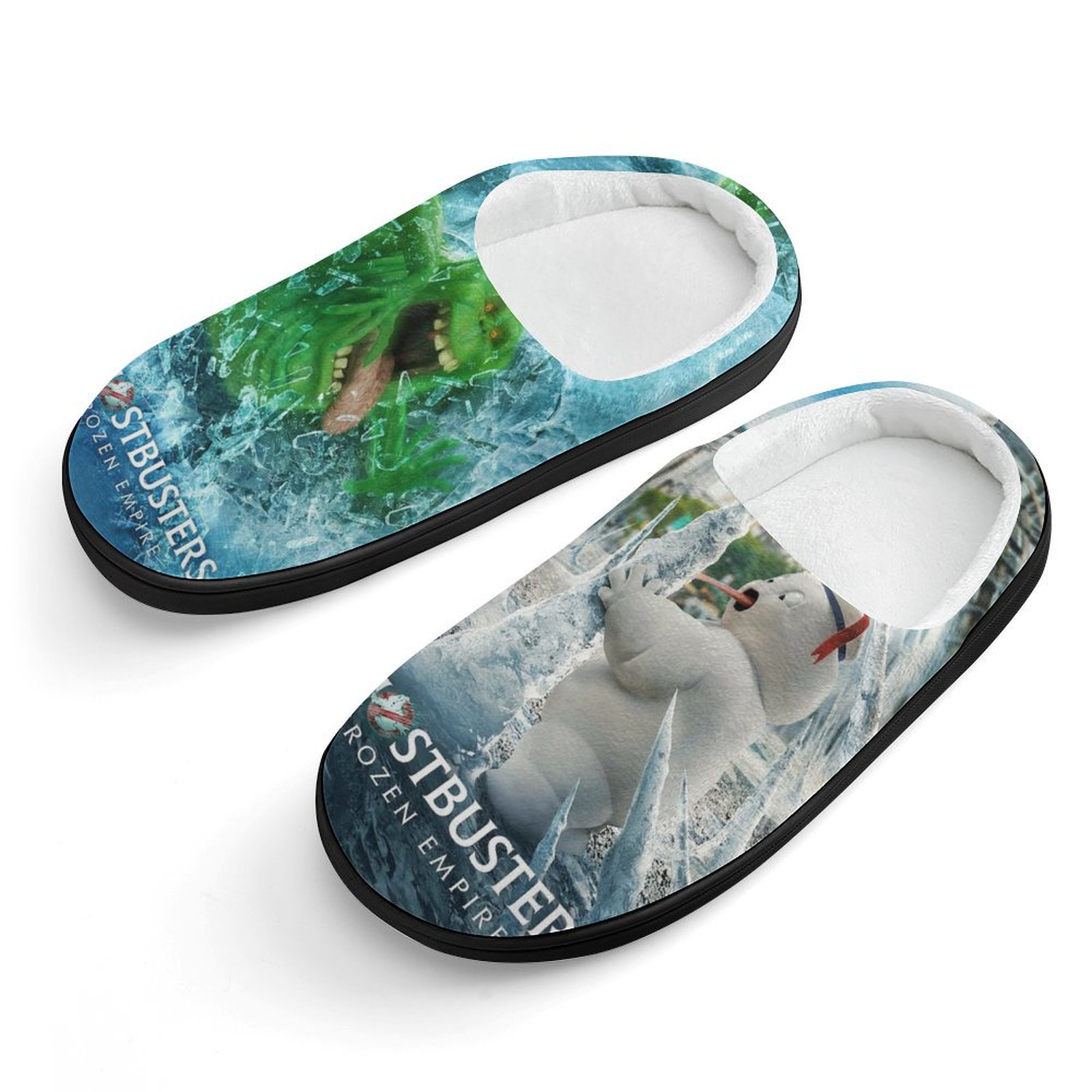 Ghostbusters Slimer Kids Cotton Slippers Slip-on Indoor Memory Foam ...