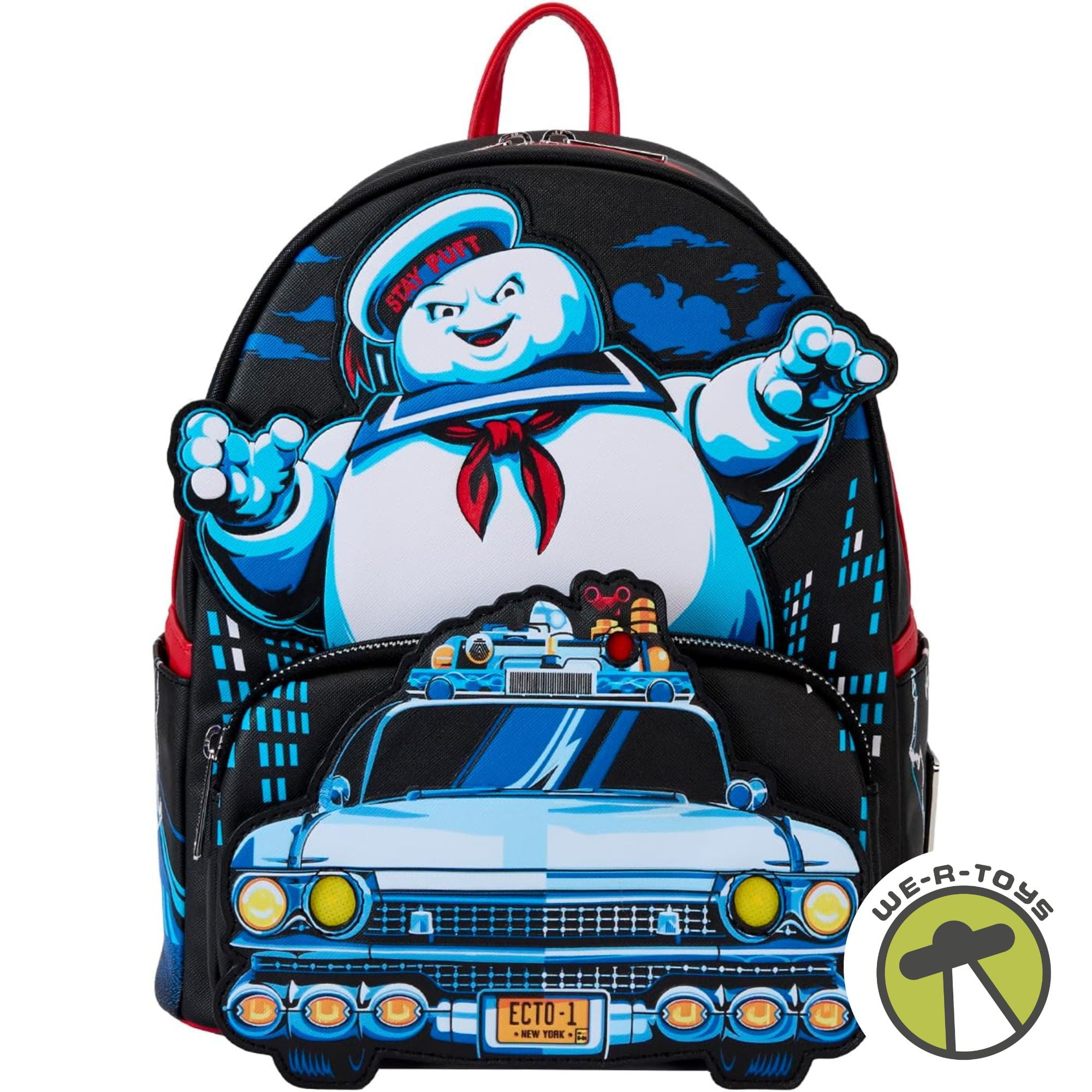 Ghostbusters Stay Puff Chasing Ecto 1 Light-Up Mini-Backpack Loungefly ...