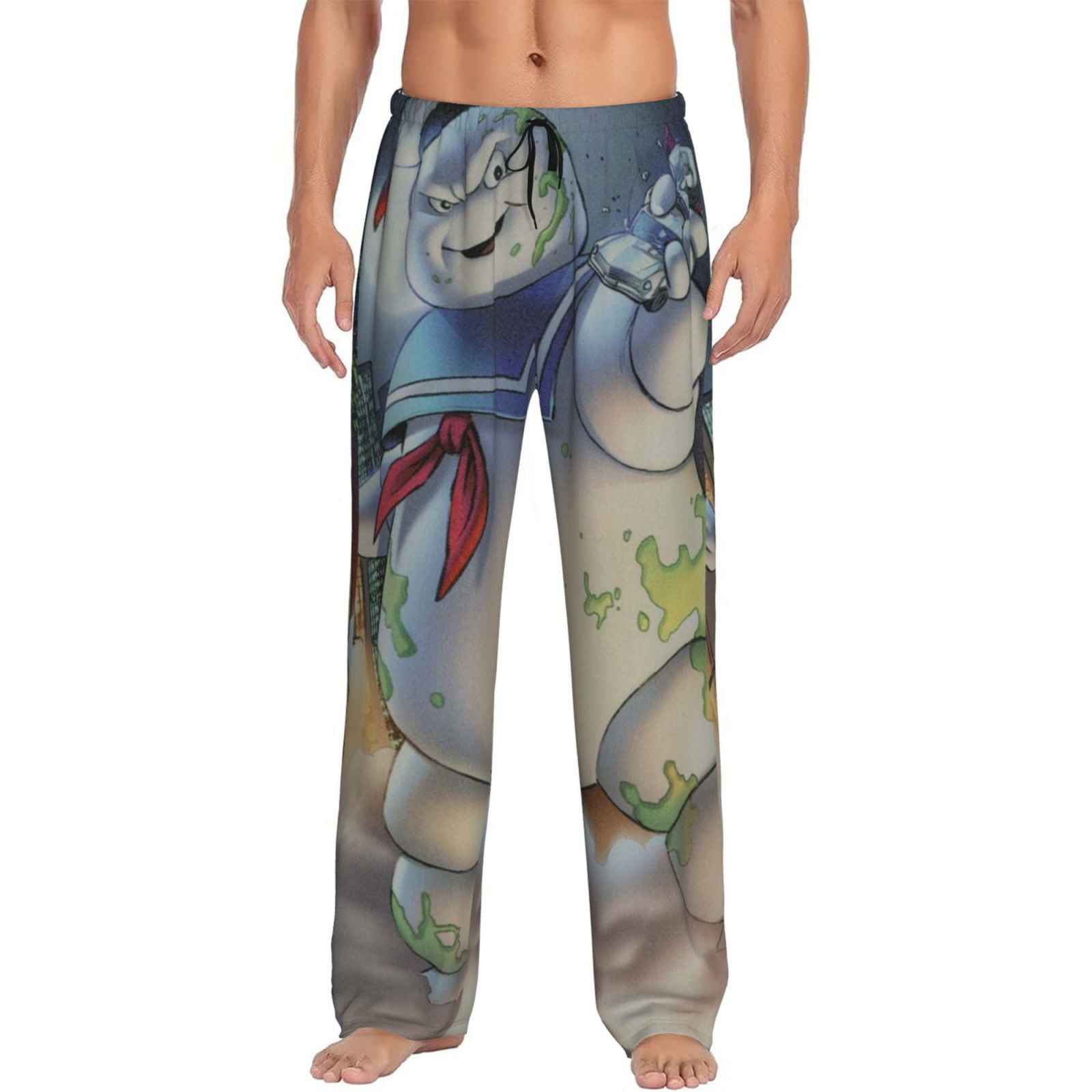Ghostbusters Stay Puft 1 Men's Pajama Pants With Pockets Lounge Fashion ...