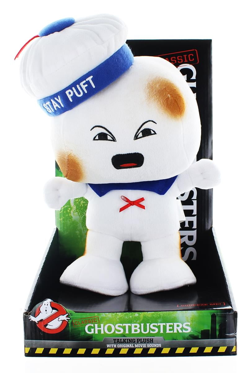 Ghostbusters Stay Puft Burnt & Angry Marshmallow Man Talking Plush Toy ...