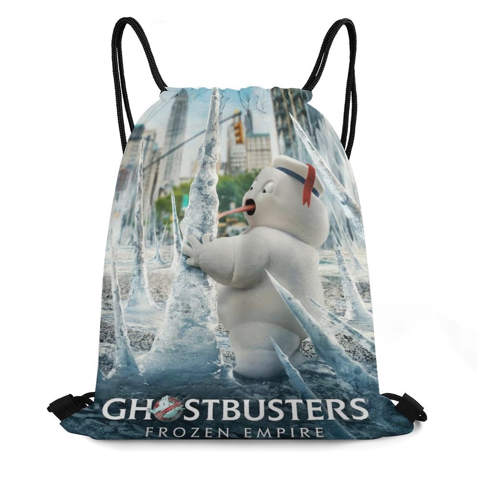 Ghostbusters Stay Puft Drawstring Bags Lightweight Shoulder Backpack ...