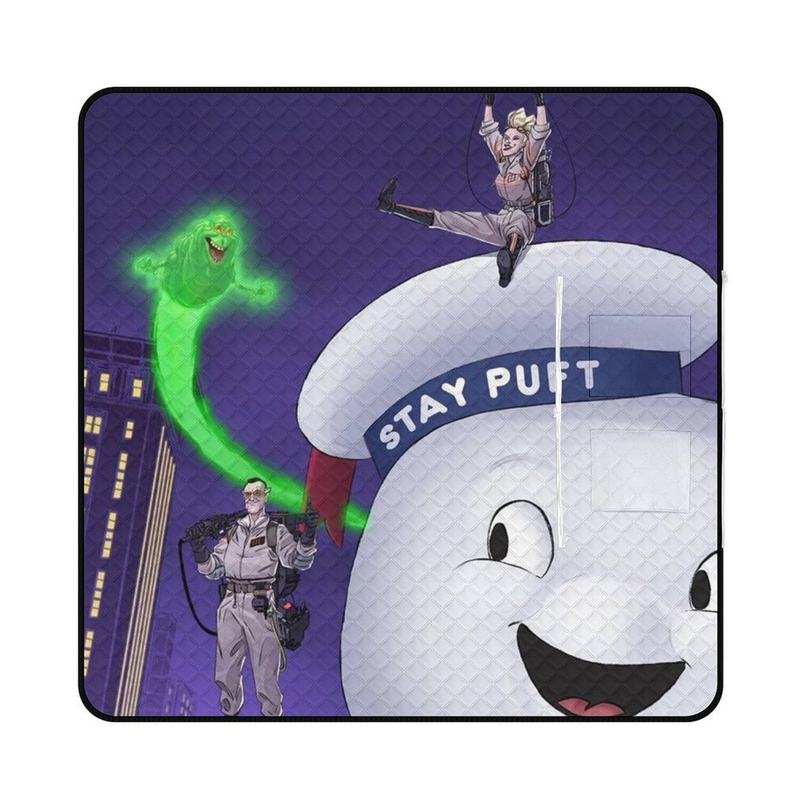 Ghostbusters Stay Puft Film Picnic Mat Sandproof Waterproof Foldable ...