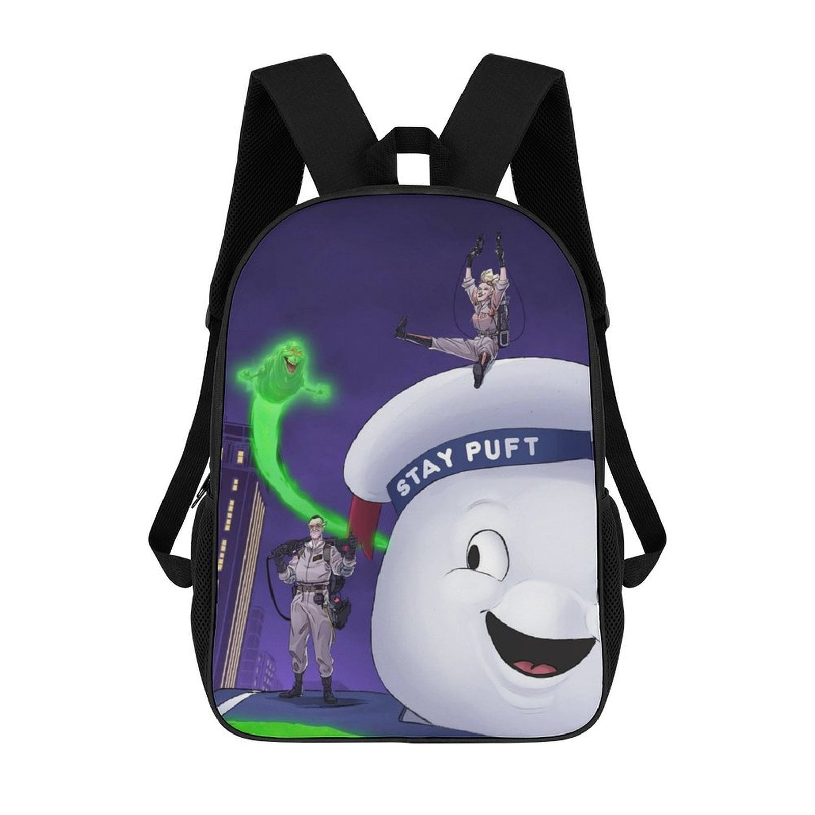 Ghostbusters Stay Puft Film School Bag Laptop Backpack Casual Shoulders ...