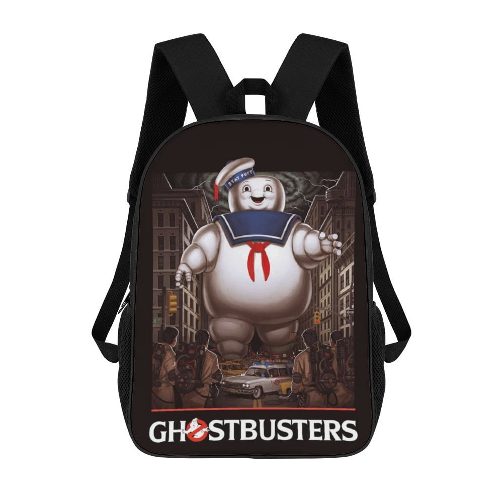 Ghostbusters Stay Puft Marshmellow Backpack 17 Inch Shoulder Bag Sturdy ...