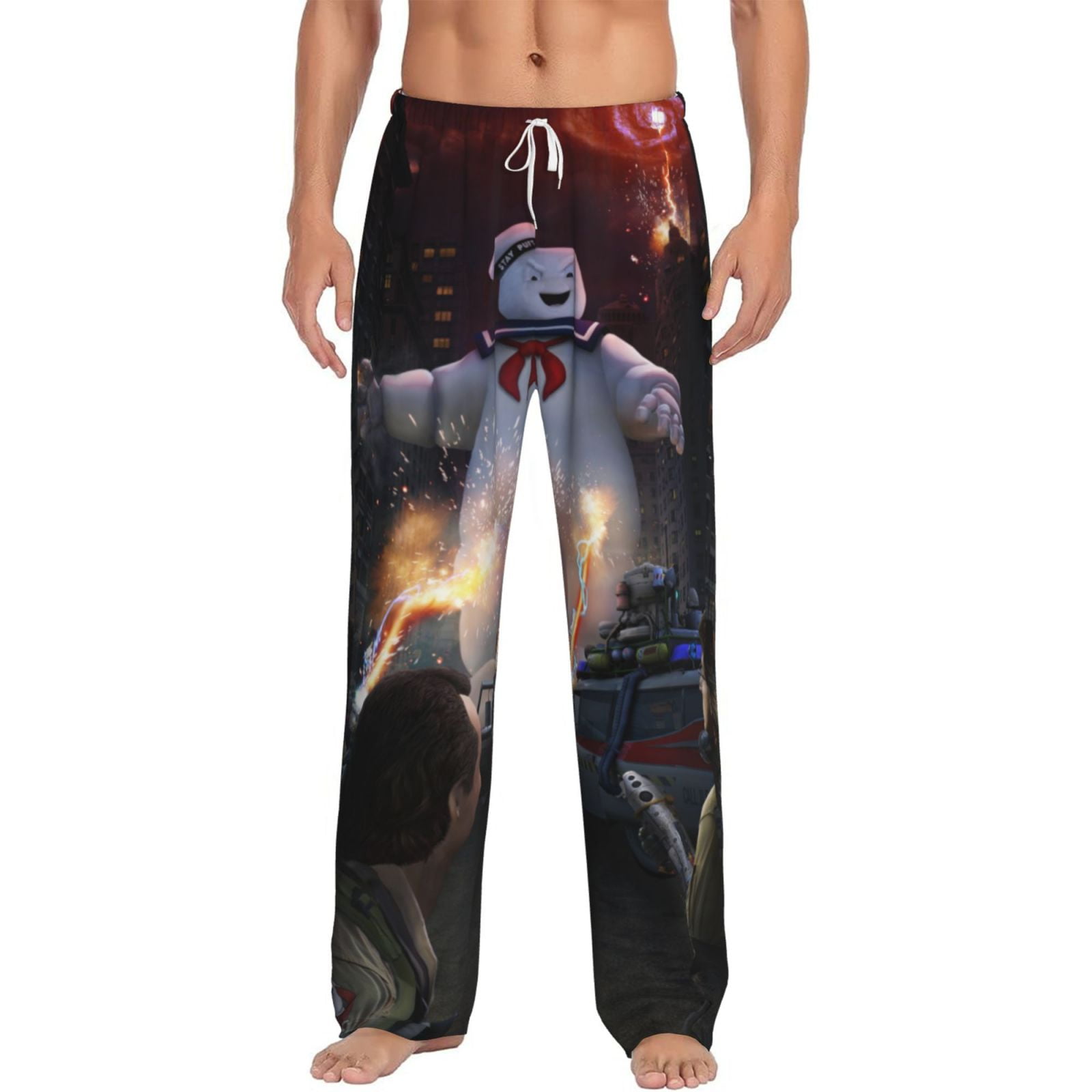 Ghostbusters Stay Puft Men's Pajama Pants With Pockets Lounge Fashion ...