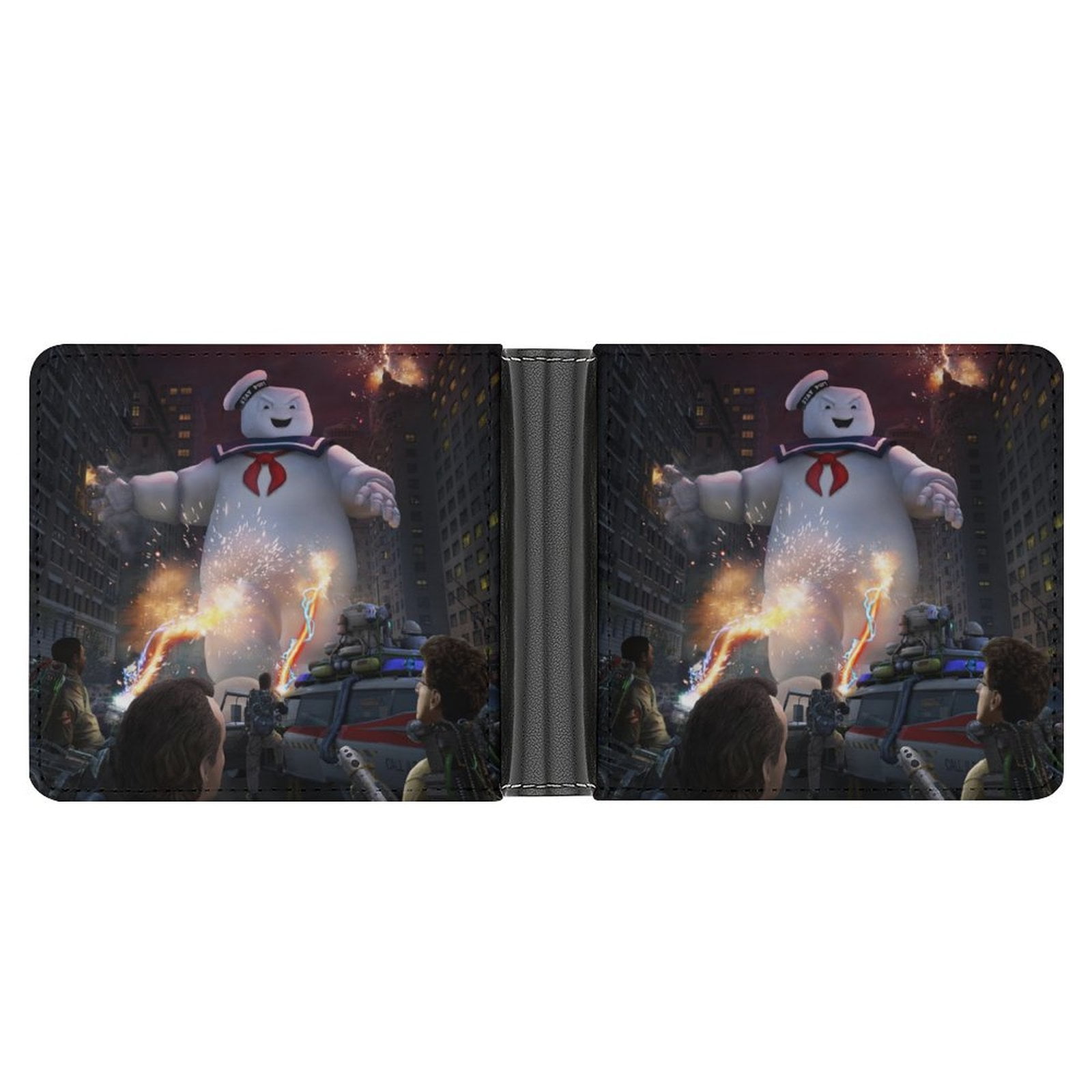 Ghostbusters Stay Puft PU Leather Bifold Wallet Money Organizers Gift ...