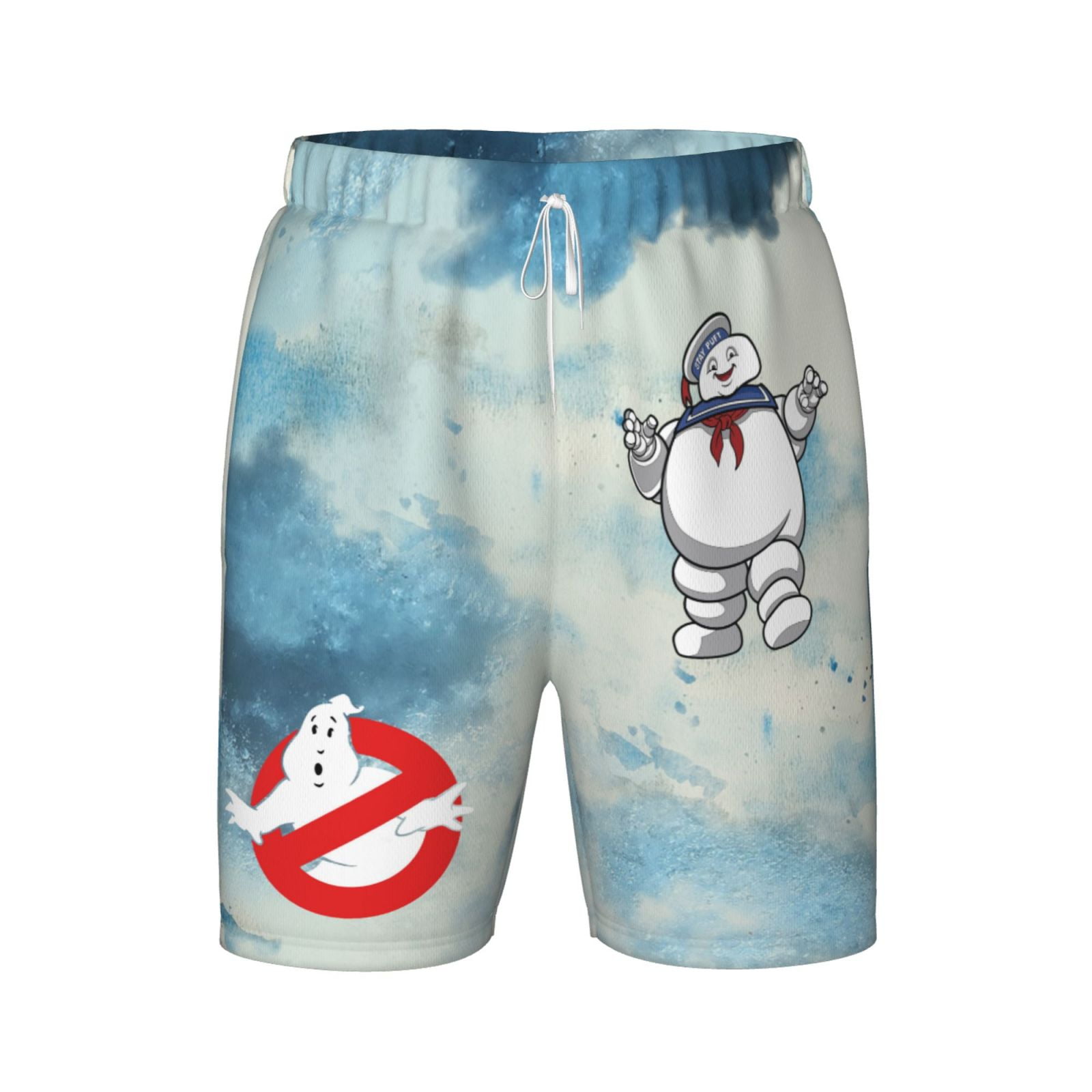 Ghostbusters Stay Puft Teen Swim Trunks Summer Beach Board Shorts ...