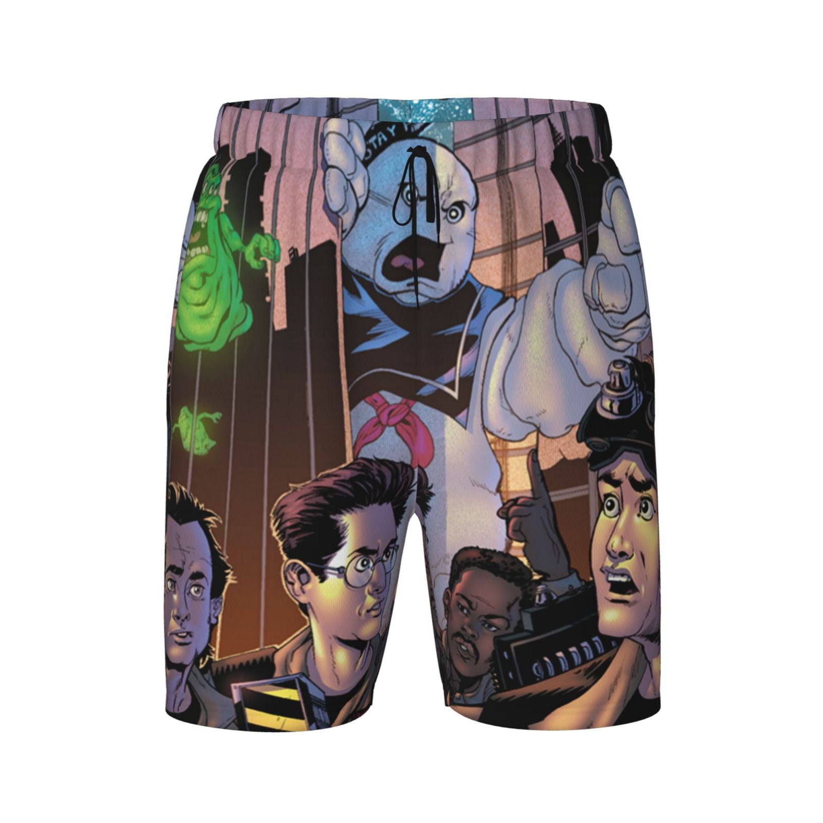 Ghostbusters Stay_Puft Teen Swim Trunks Summer Beach Board Shorts Quick ...