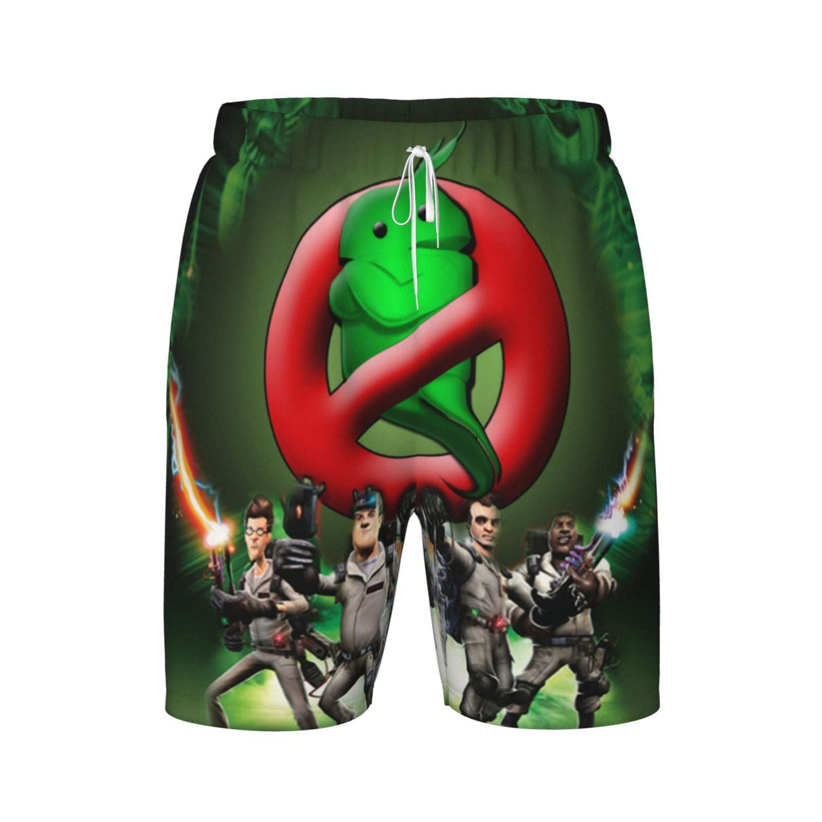 Ghostbusters Teen Swim Trunks Summer Beach Board Shorts Double Layered ...