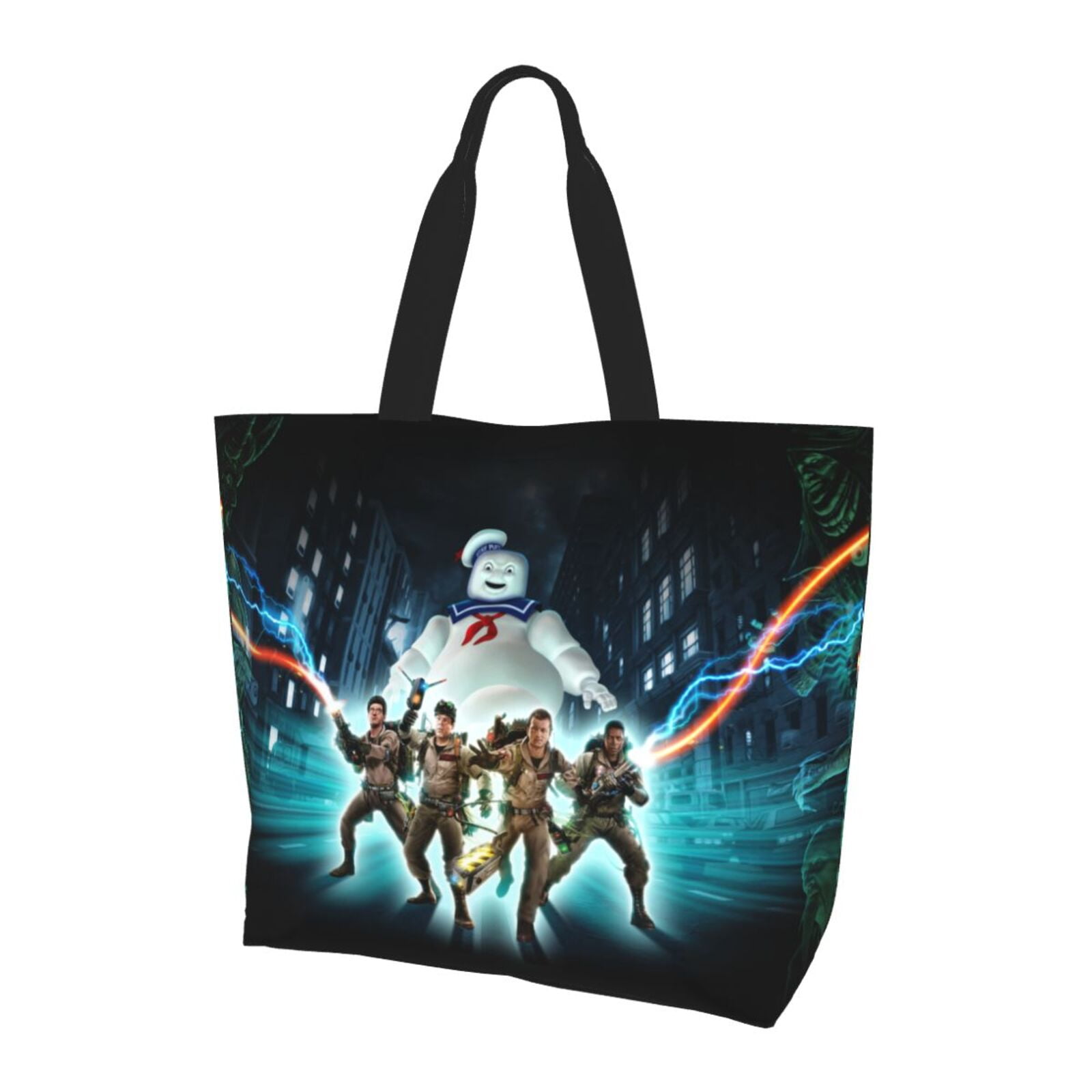 Ghostbusters Tote Bags Reusable Women Shoulder Bag Grocery Bag Travel ...