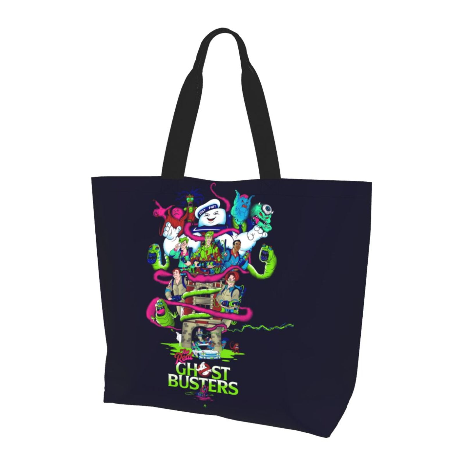 Ghostbusters Tote Bags Reusable Women Shoulder Bag Grocery Bag Travel ...