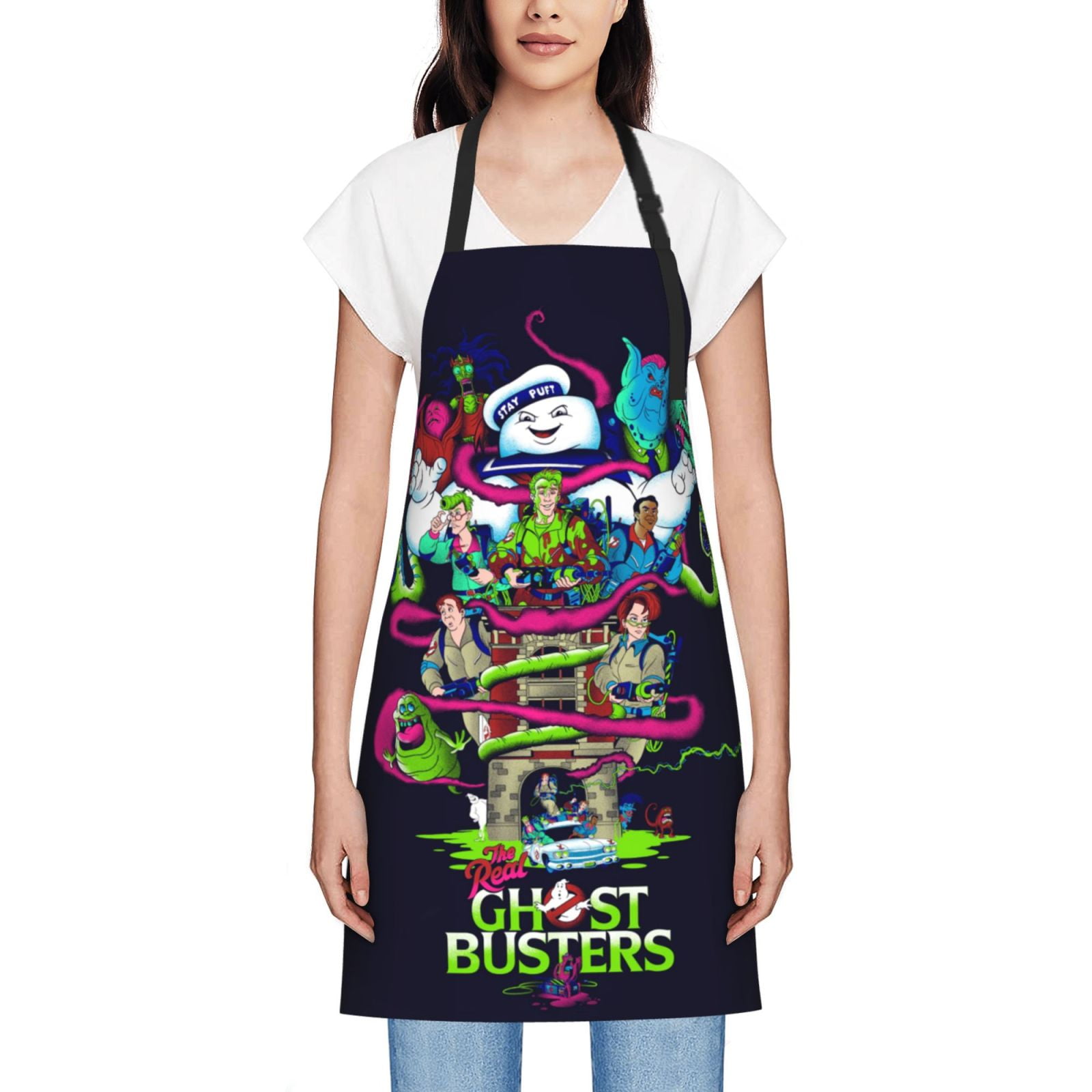 Ghostbusters Waterproof Apron Home Decoration For Kitchen Cooking BBQ ...