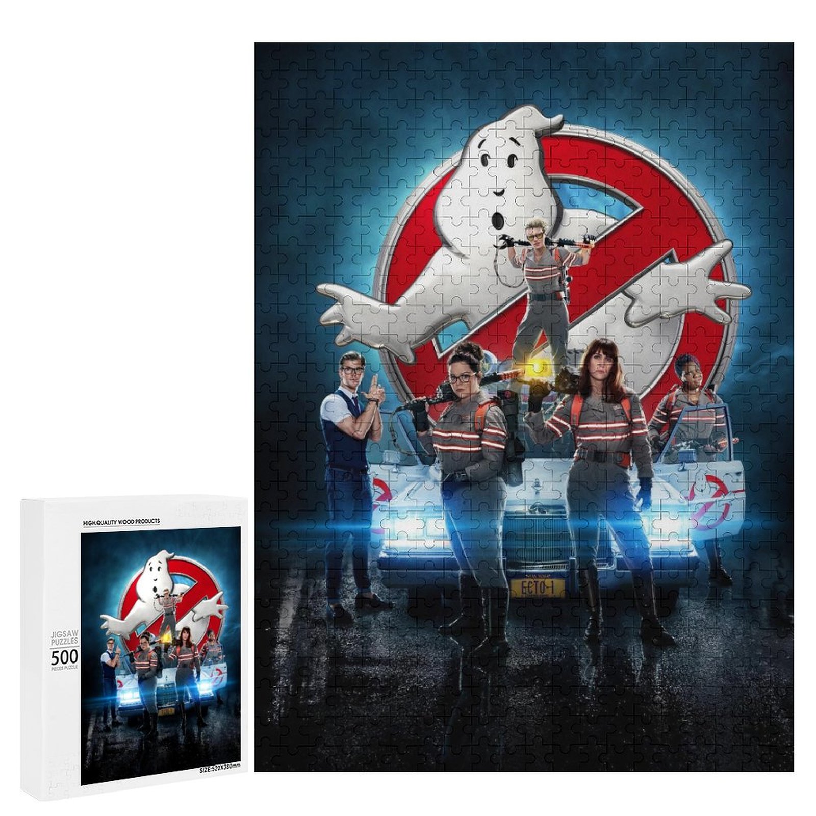 Ghostbusters Wooden Puzzle for Adults, Challenging Jigsaw Puzzle with ...