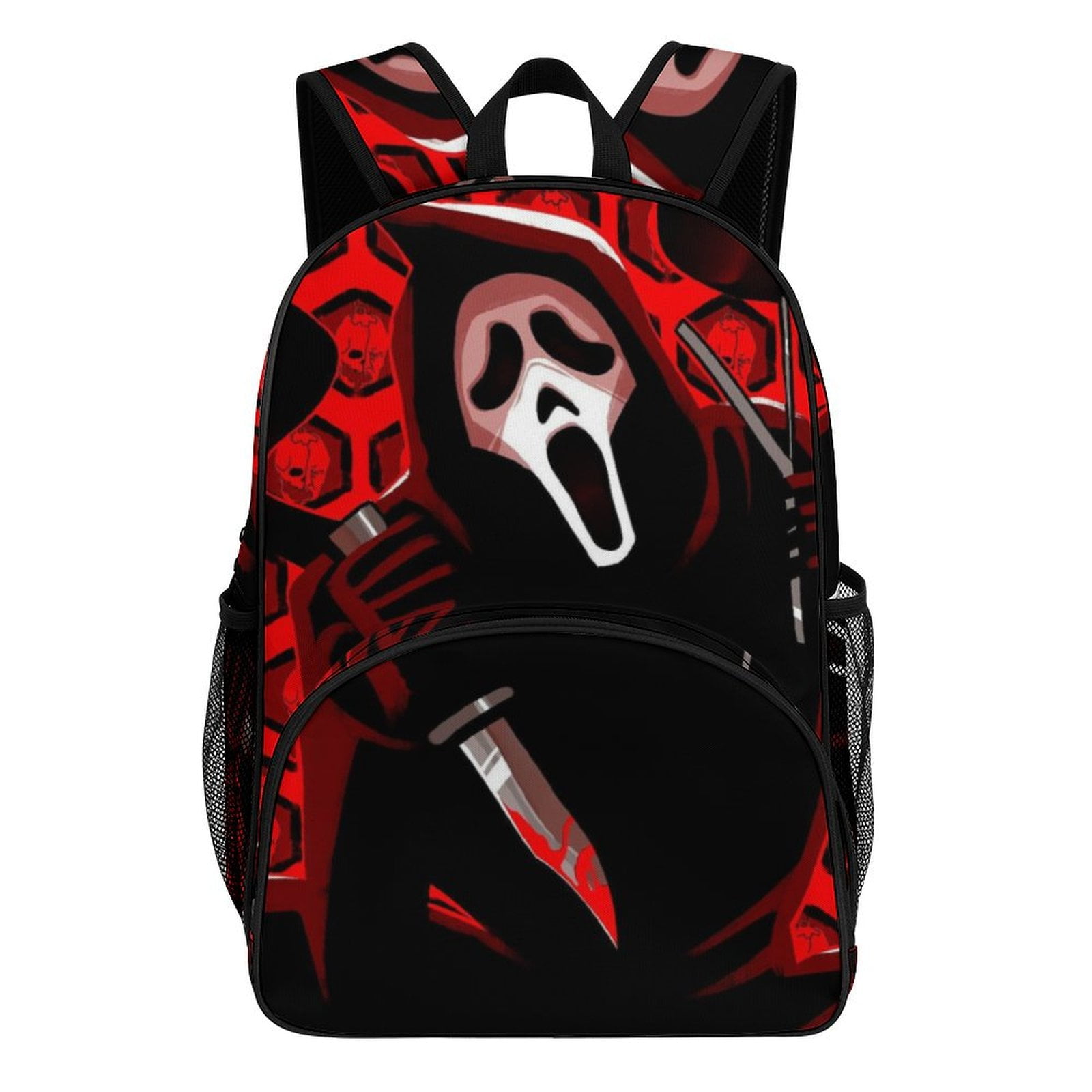 Ghostface Backpack Stylish College Daypack Cute Travel Carry On Bag 17 ...