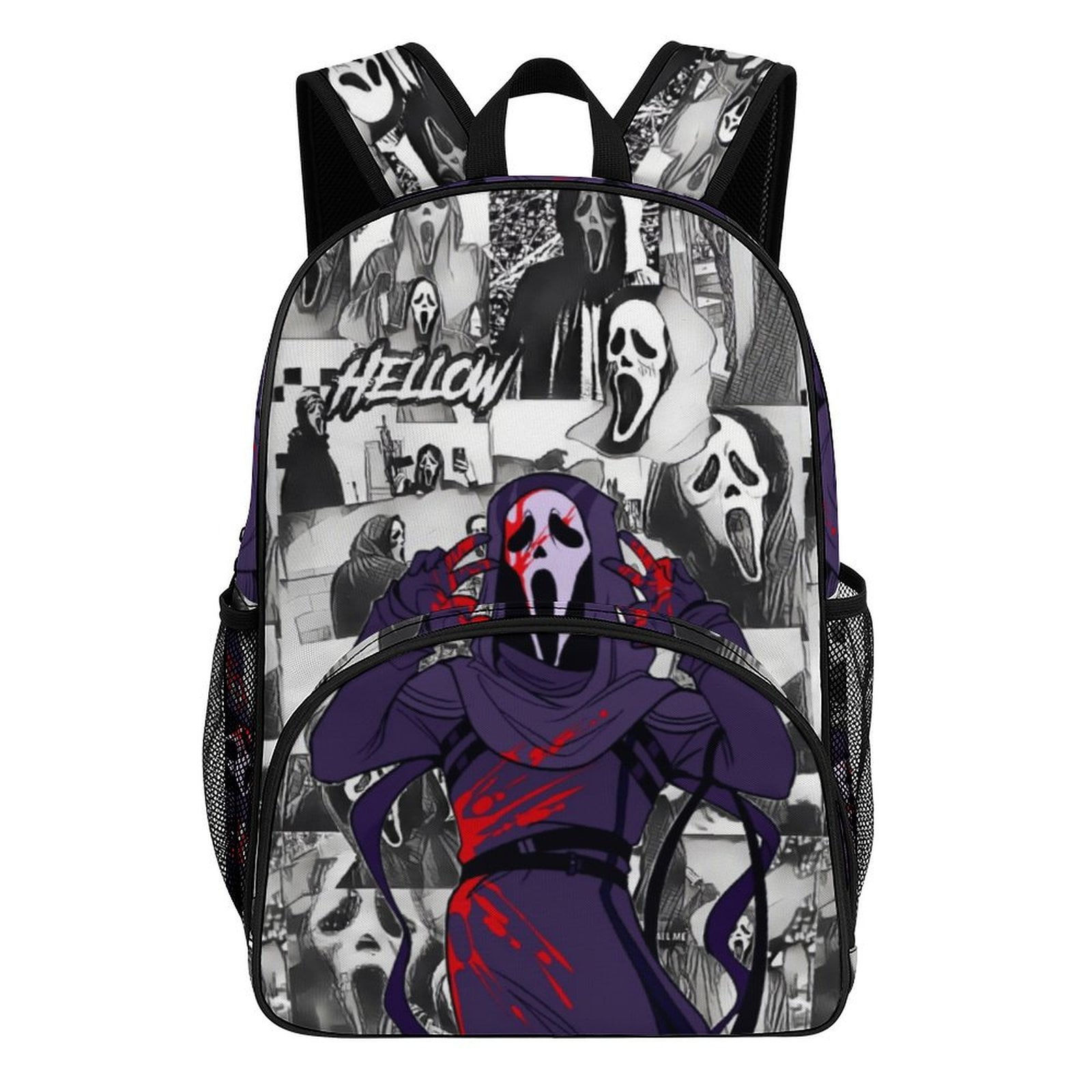 Ghostface Backpack Stylish College Daypack Cute Travel Carry On Bag 17 ...