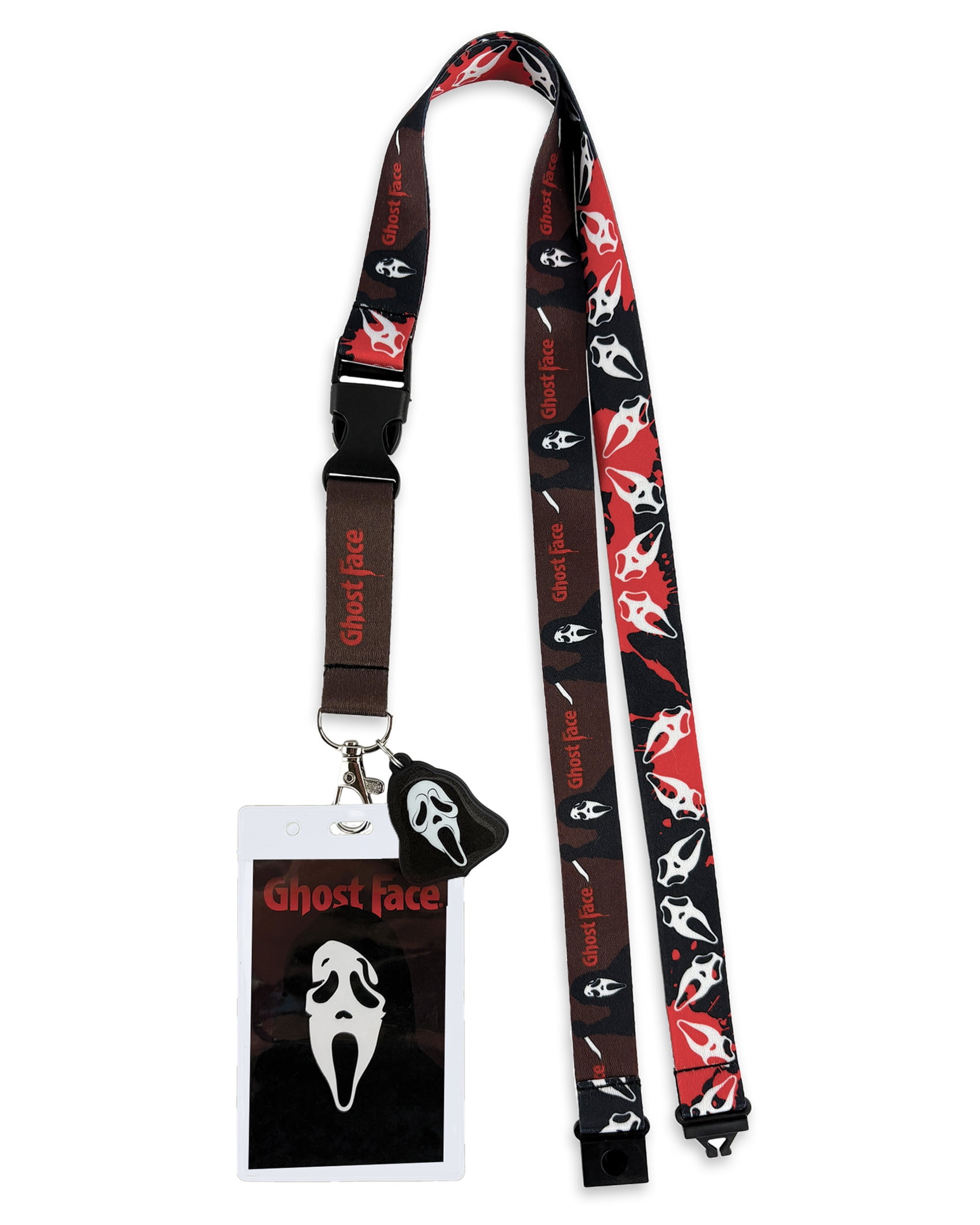 Ghostface Breakaway Lanyard Blood Splatter ID Badge Holder With 2 ...