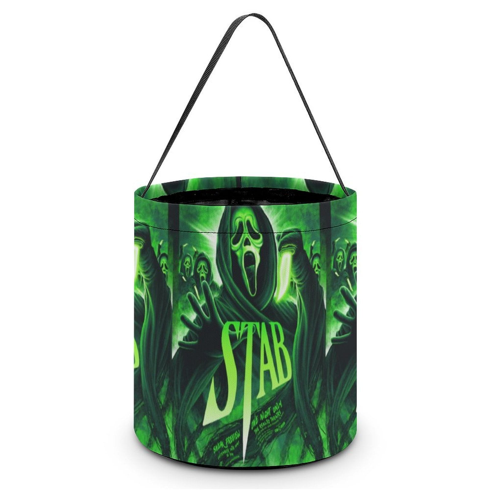 Ghostface Candy Tote Bags Halloween Trick or Treat Bucket Bag Portable ...