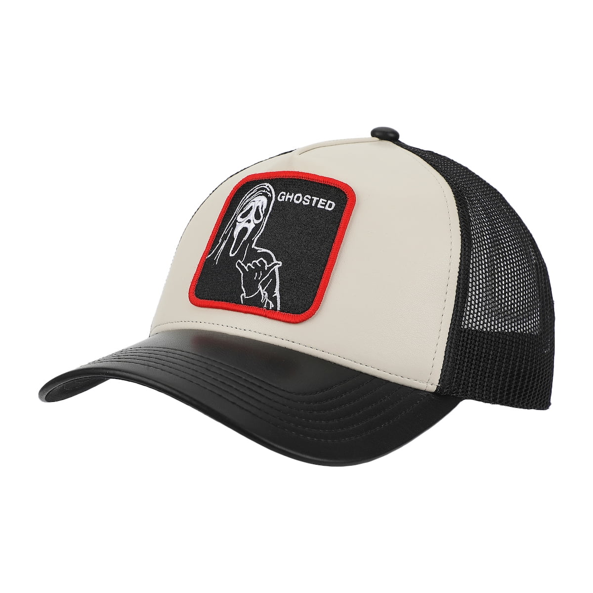 Ghostface Character Art Adult White Trucker Hat - Walmart.com