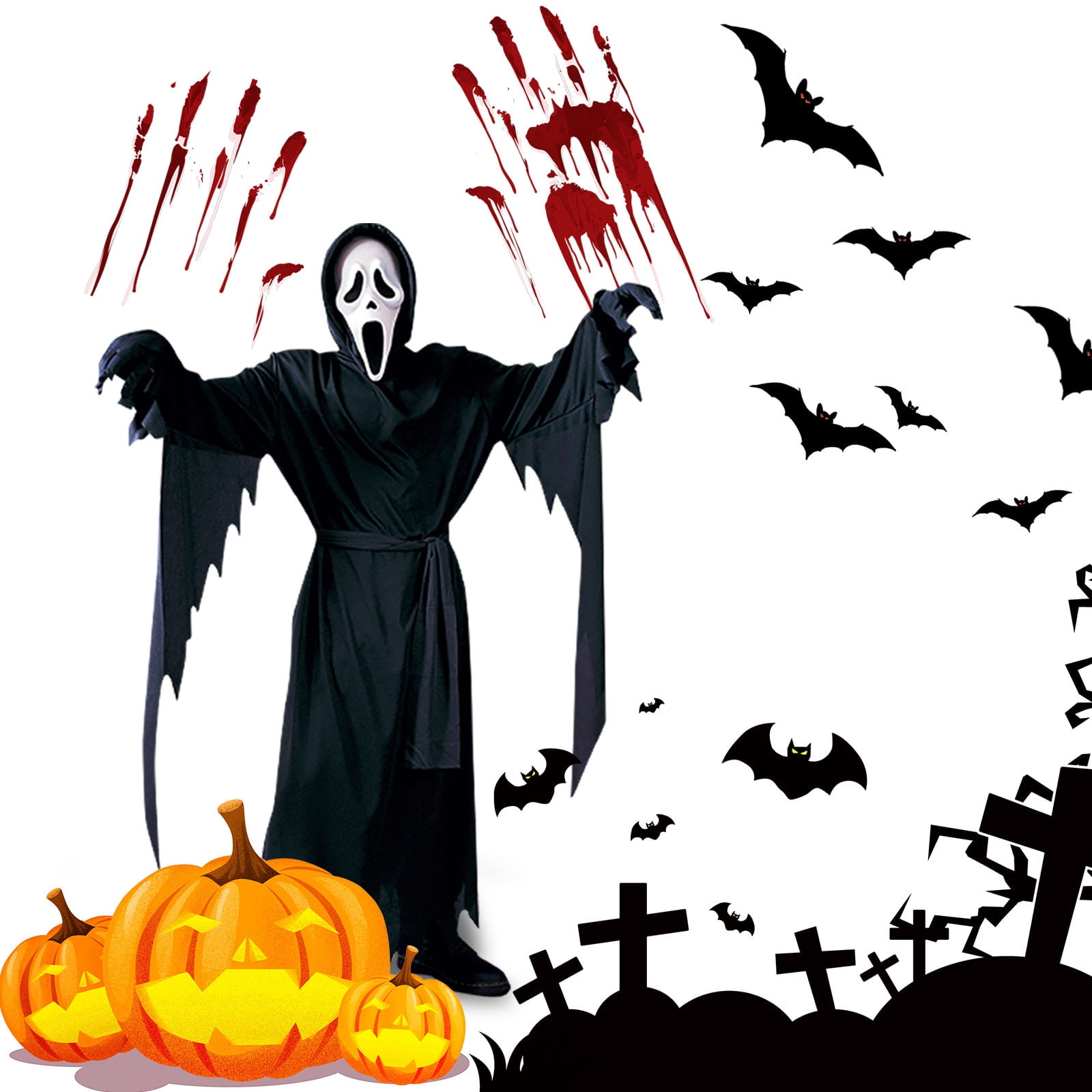 Ghostface Clothes Halloween Clothes, Horror Movie Scream Ghostface ...