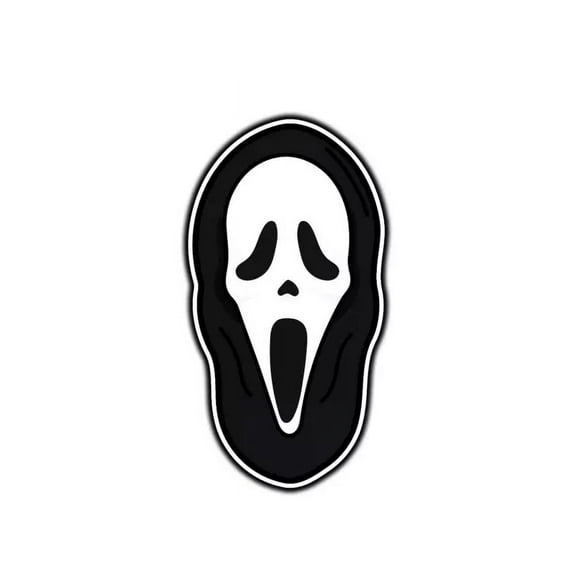Ghostface Face Waterproof Sticker Phone Decal Water Bottle Stickers Car ...