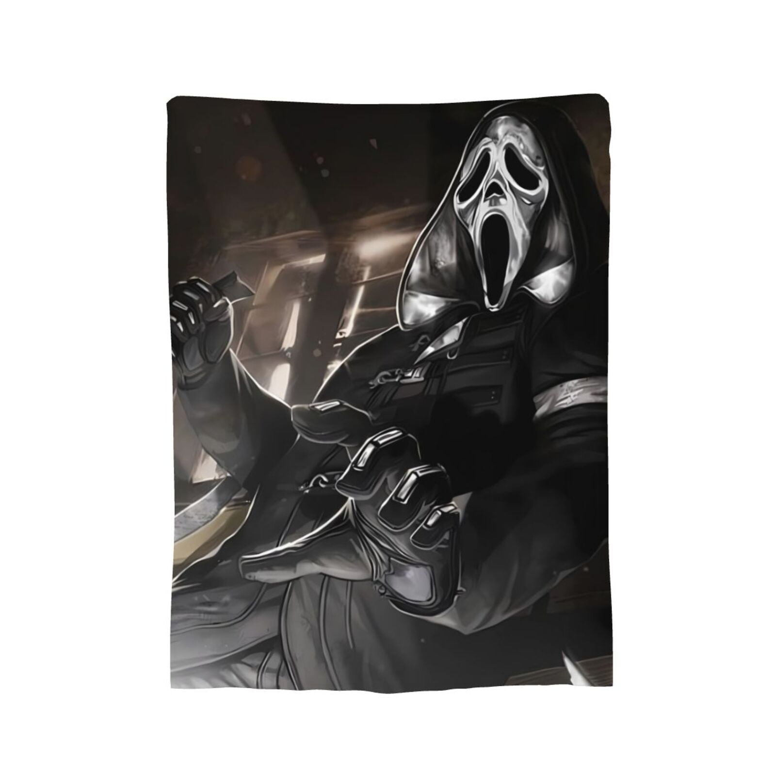 Ghostface Flannel Blanket, Soft Flannel Throw Cozy Blankets Travel ...