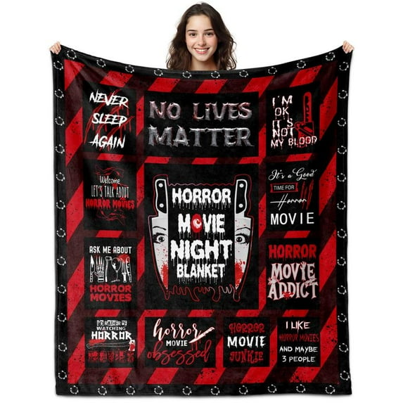 Ghostface Halloween Throw Blanket, No You Hang Up Horror Movie ...