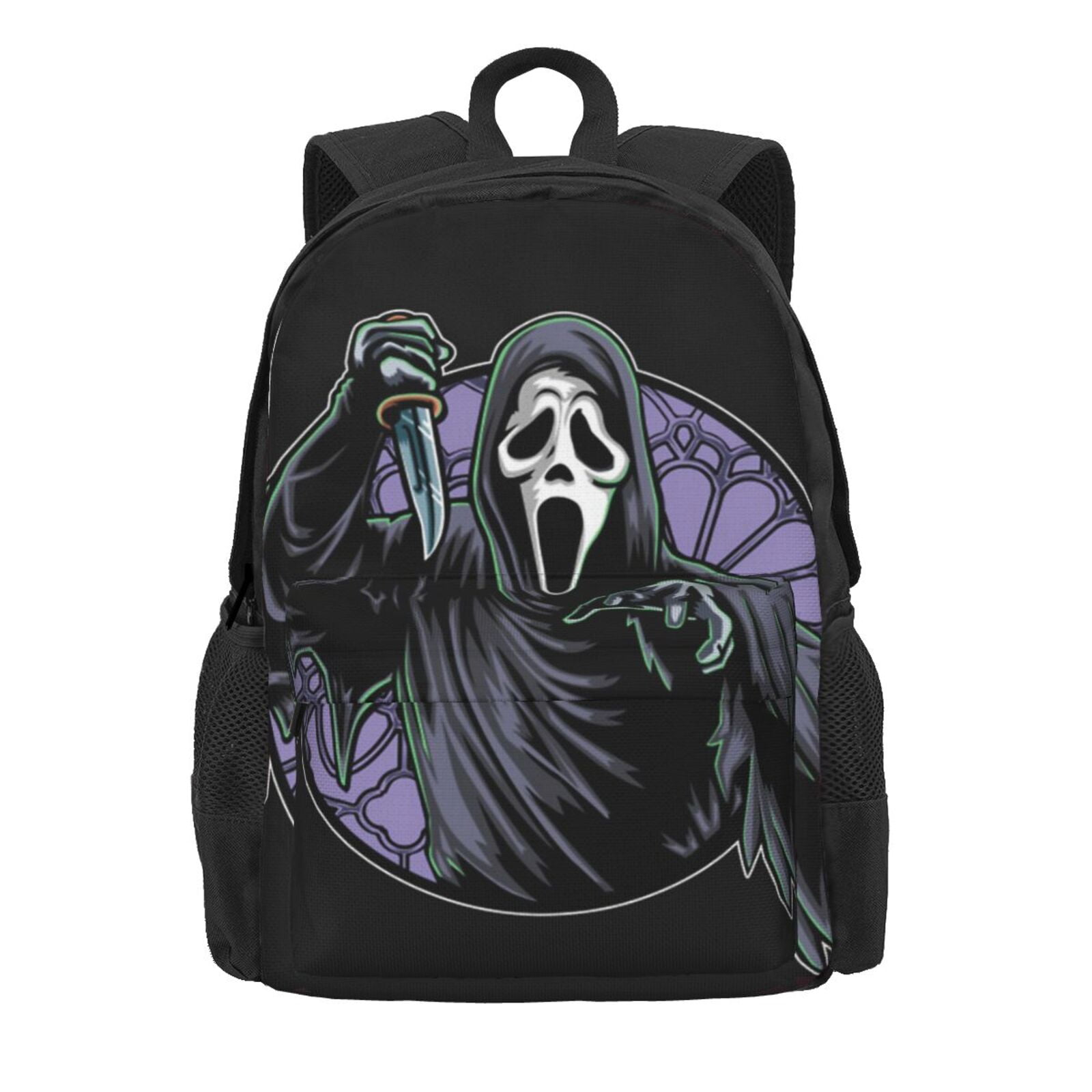 Ghostface Horror Scream Backpack Adjustable Daypack Large Capacity ...