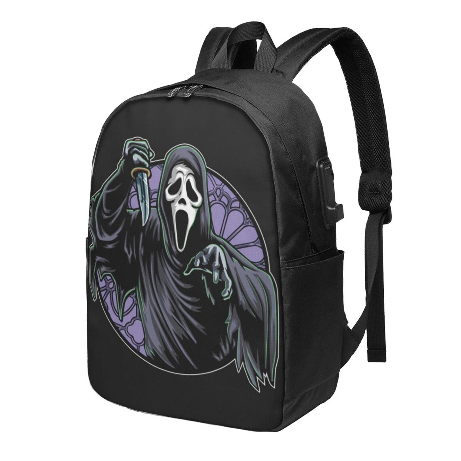 Ghostface Horror Scream Backpack Lightweight Shoulders Daypack School ...