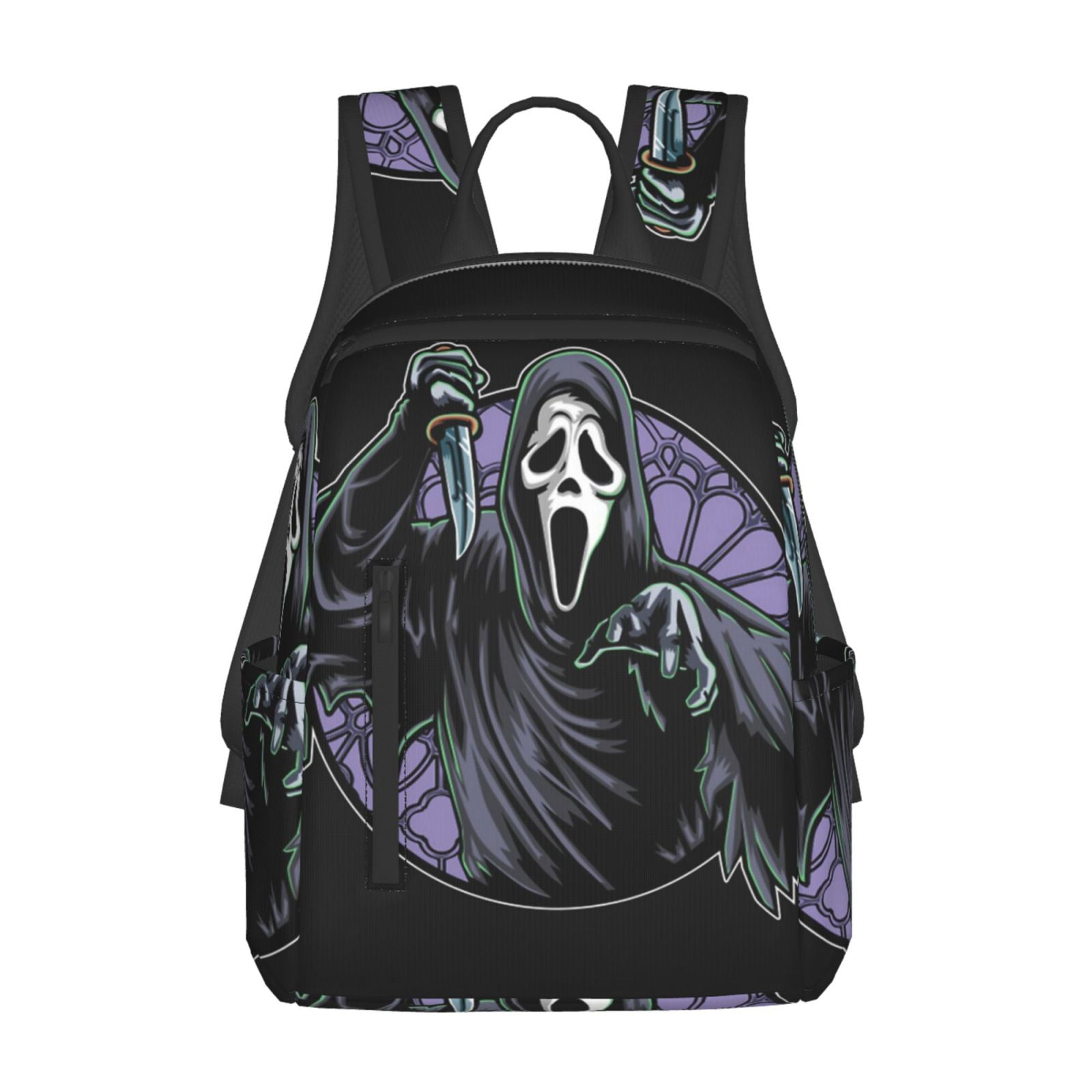 Ghostface Horror Scream Backpack Lightweight Shoulders Daypack School ...