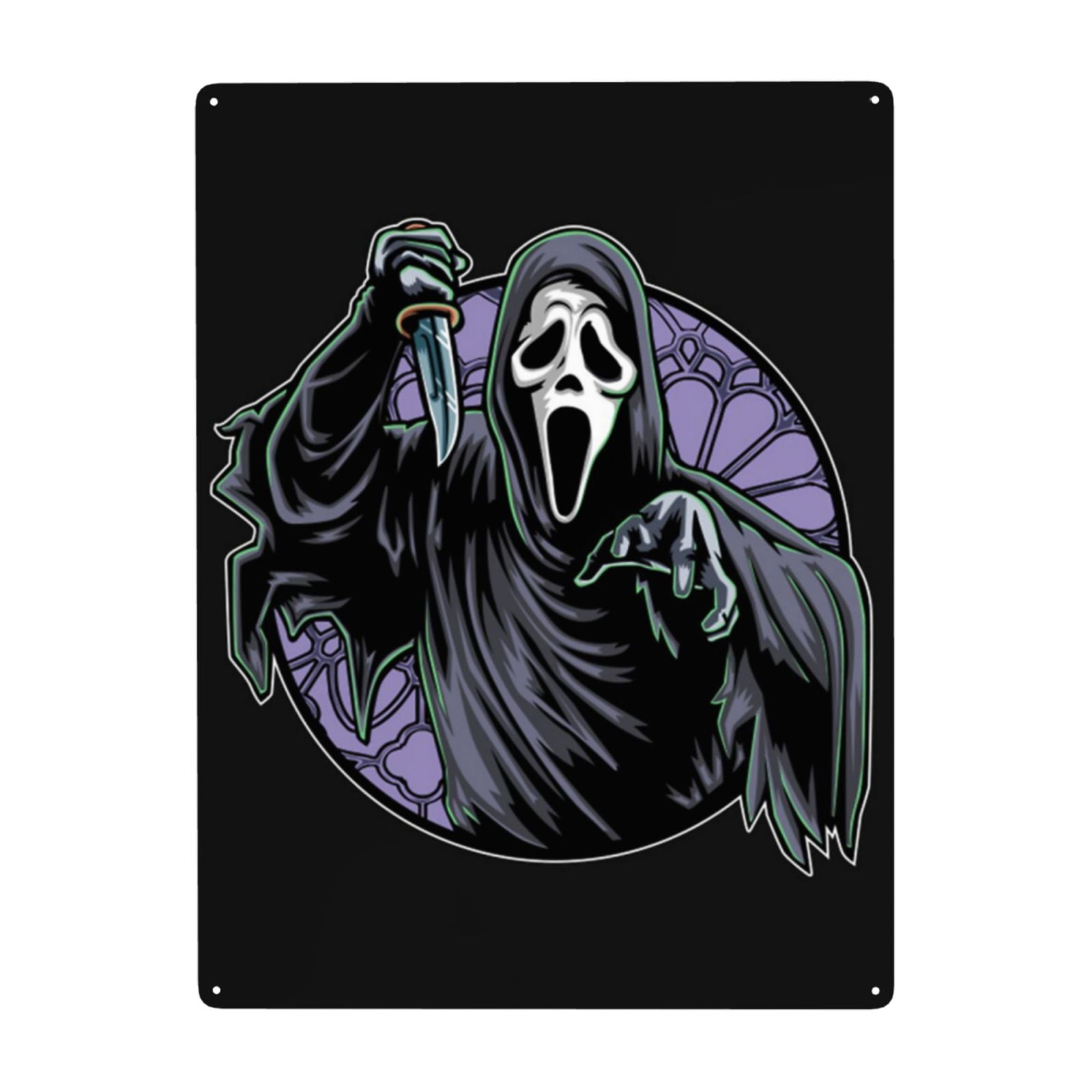 Ghostface Horror Scream Metal Sign Decor 30x40cm Wall Art Sign for Home ...