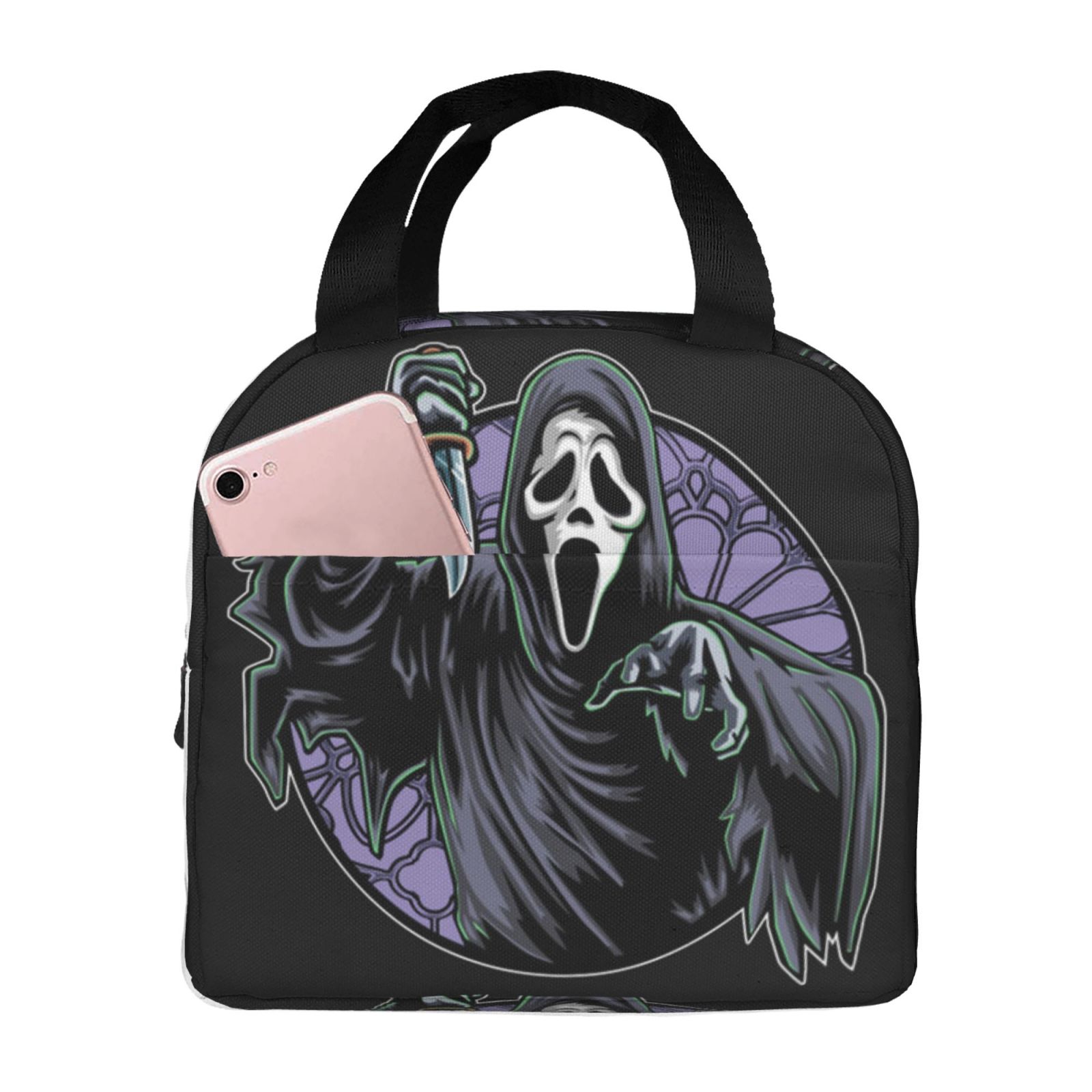 Ghostface Horror Scream Portable Lunch Bag Insulated Lunchbag Thermal ...